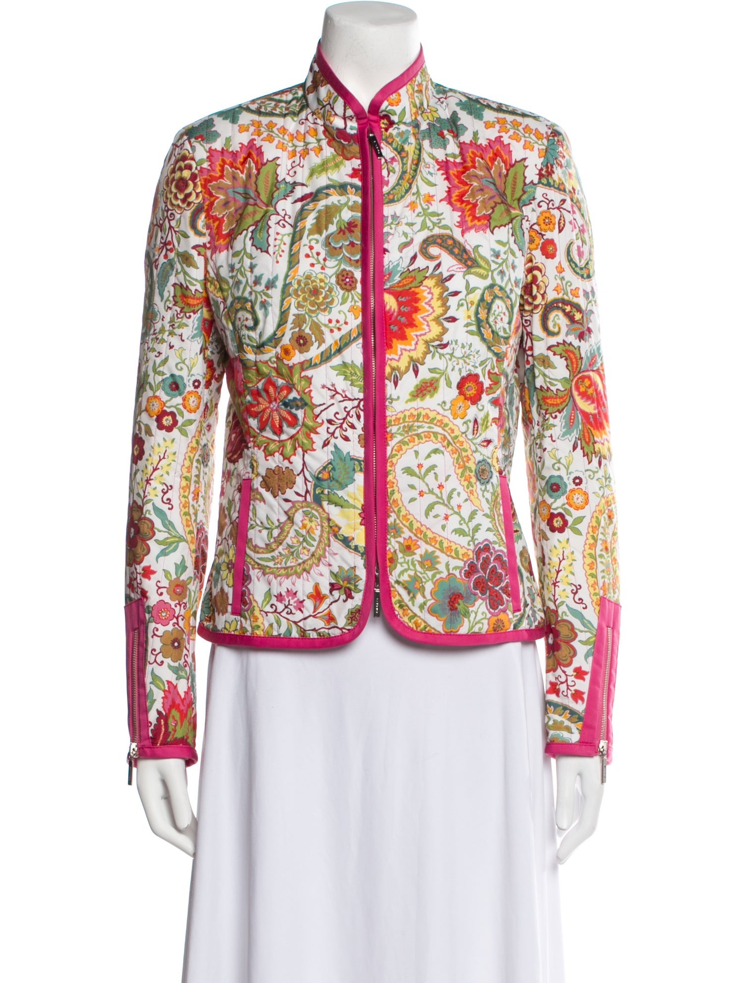 Etro Floral Print Jacket - Pink Jackets, Clothing - ETR207270 | The ...
