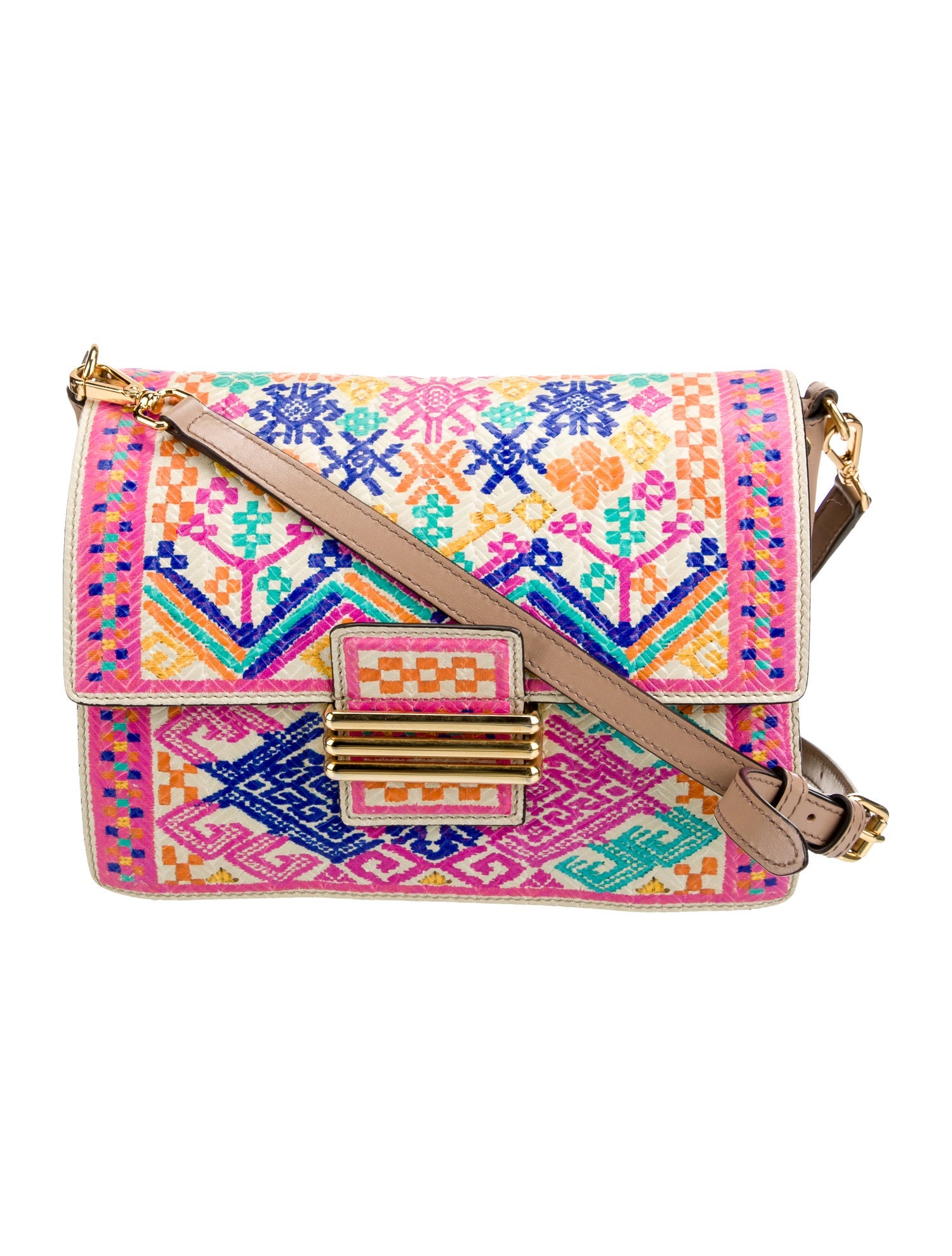 Etro Leather Crossbody Bag - Neutrals Crossbody Bags, Handbags ...