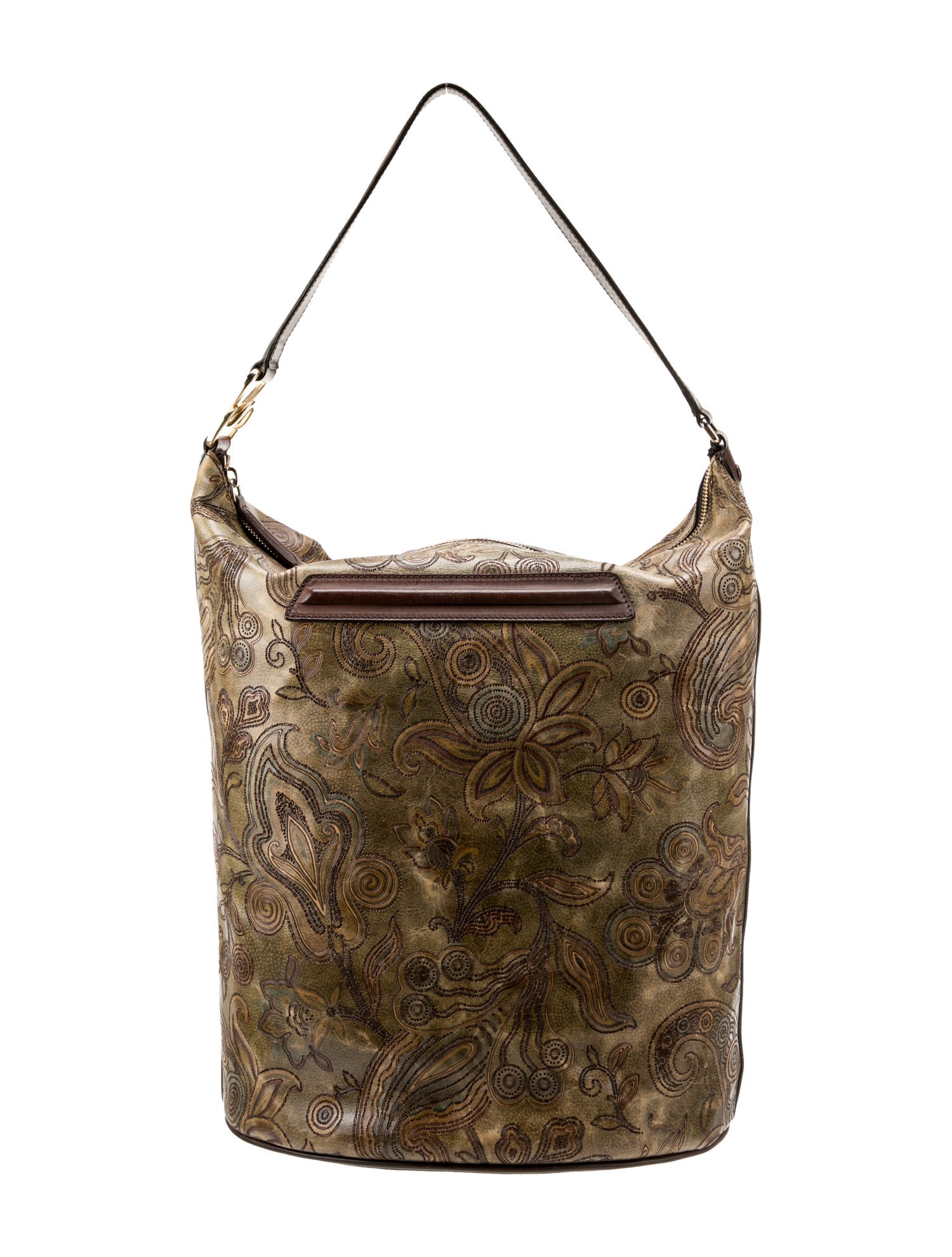 Etro Leather Shoulder Bag - Neutrals Shoulder Bags, Handbags ...