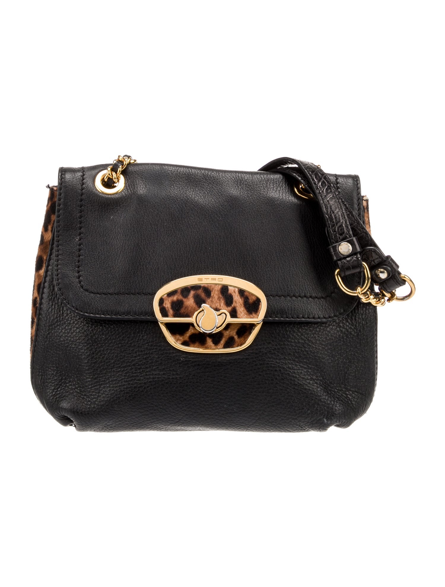 Etro Leather Evening Bag - Black Crossbody Bags, Handbags - ETR214725 ...