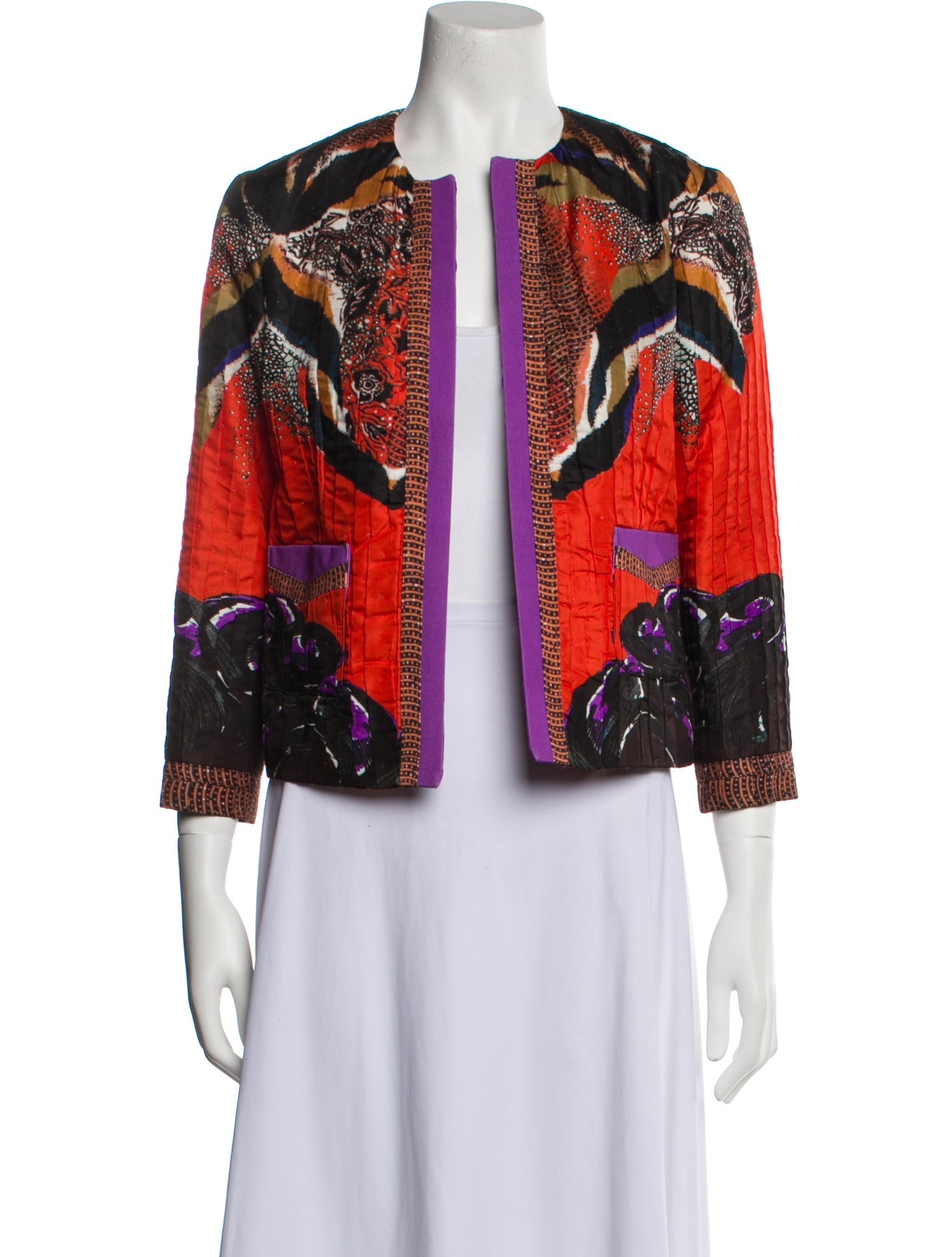 Etro Printed Jacket - Orange Jackets, Clothing - ETR216615 | The RealReal