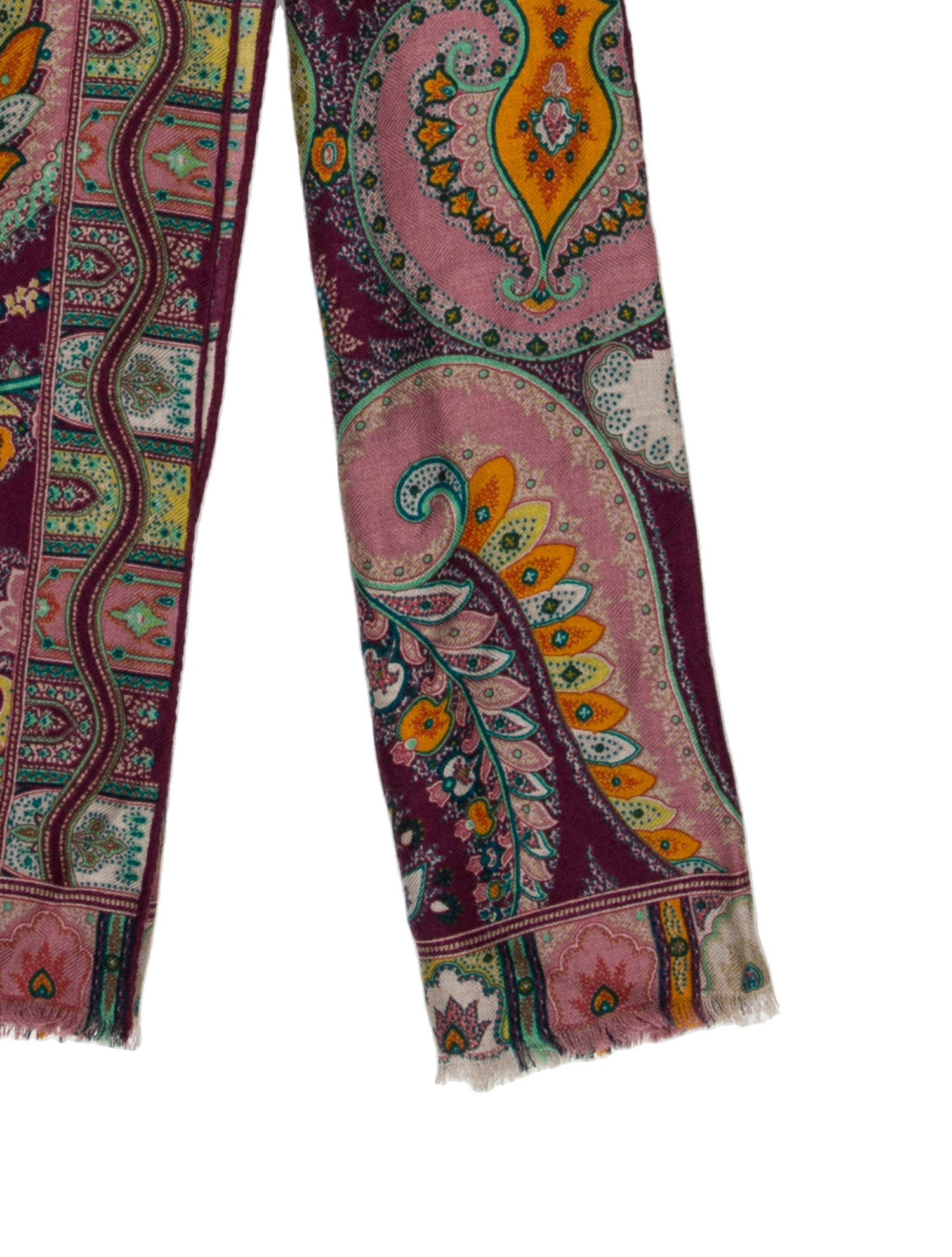 Etro Cashmere Printed Scarf - Purple Scarves and Shawls, Accessories ...
