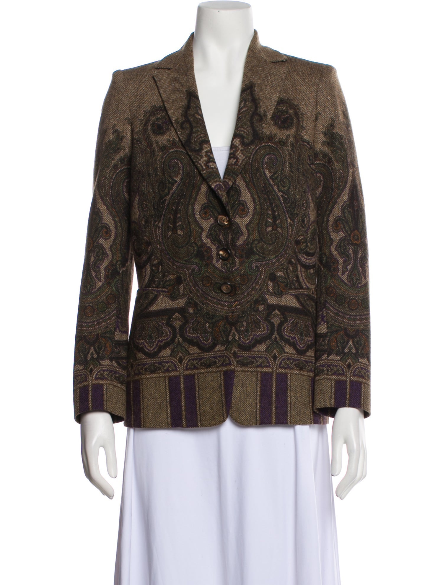 Etro Printed Blazer - Neutrals Jackets, Clothing - ETR223107 | The RealReal