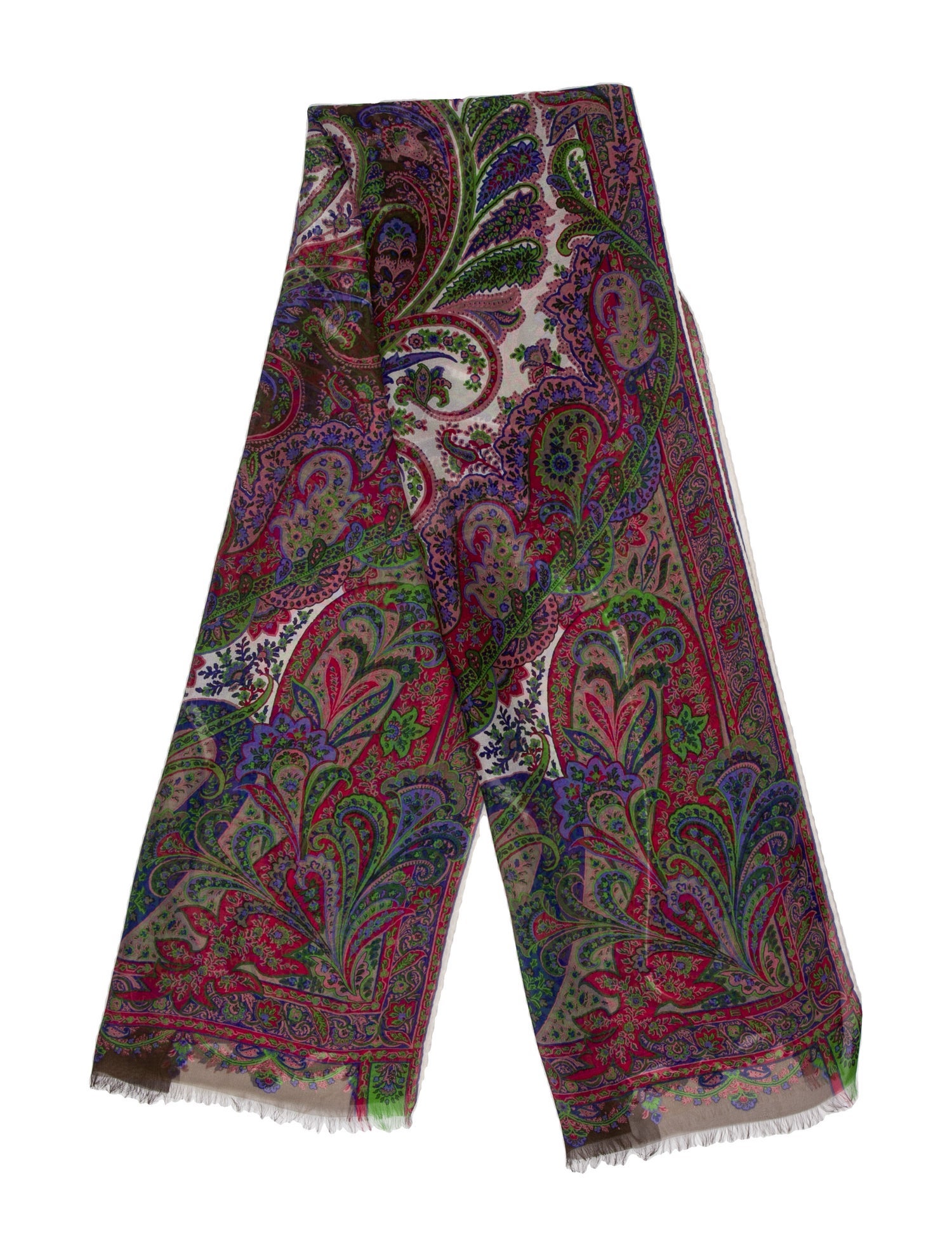Etro Paisley Print Scarf - Blue Scarves and Shawls, Accessories ...