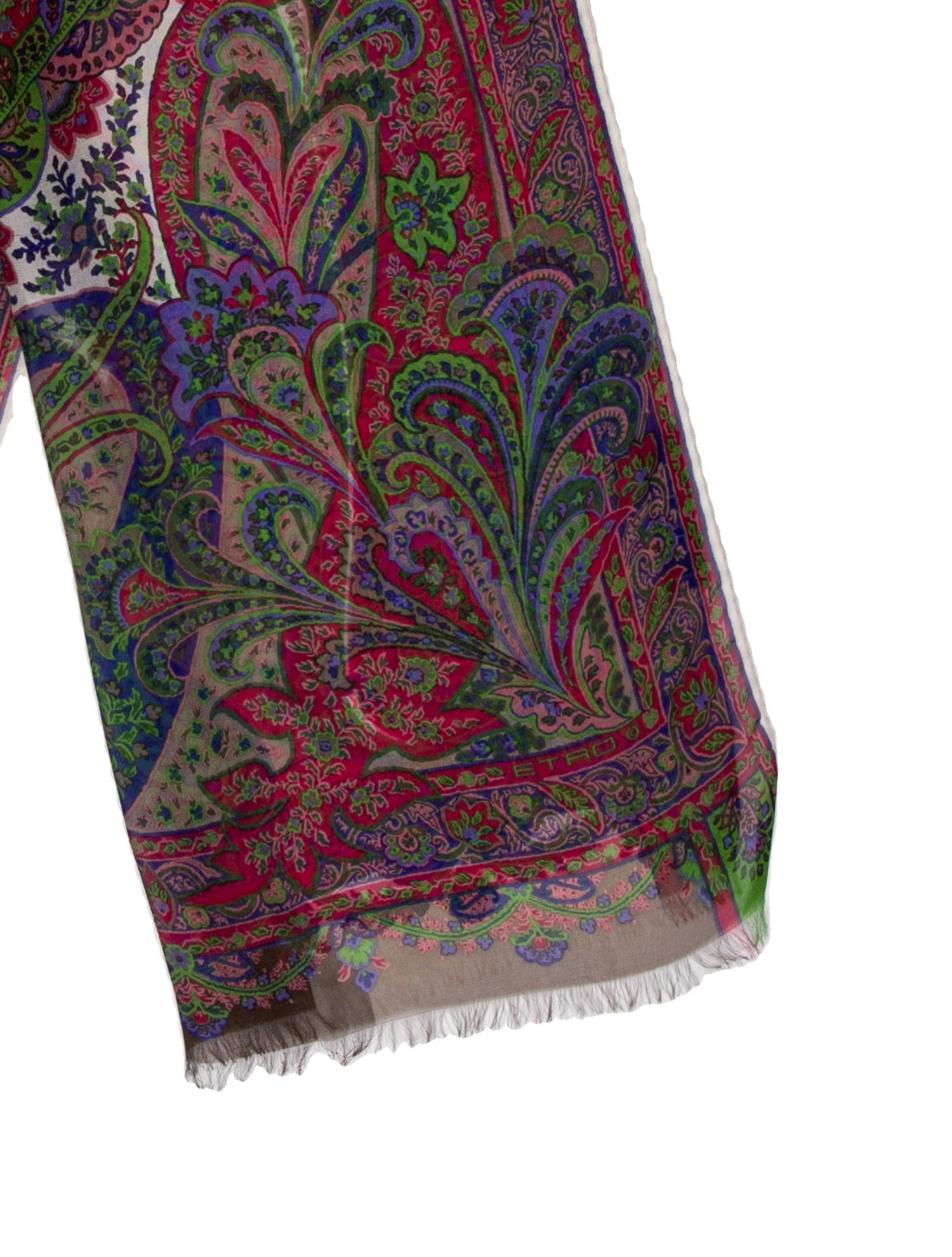 Etro Paisley Print Scarf - Blue Scarves and Shawls, Accessories ...