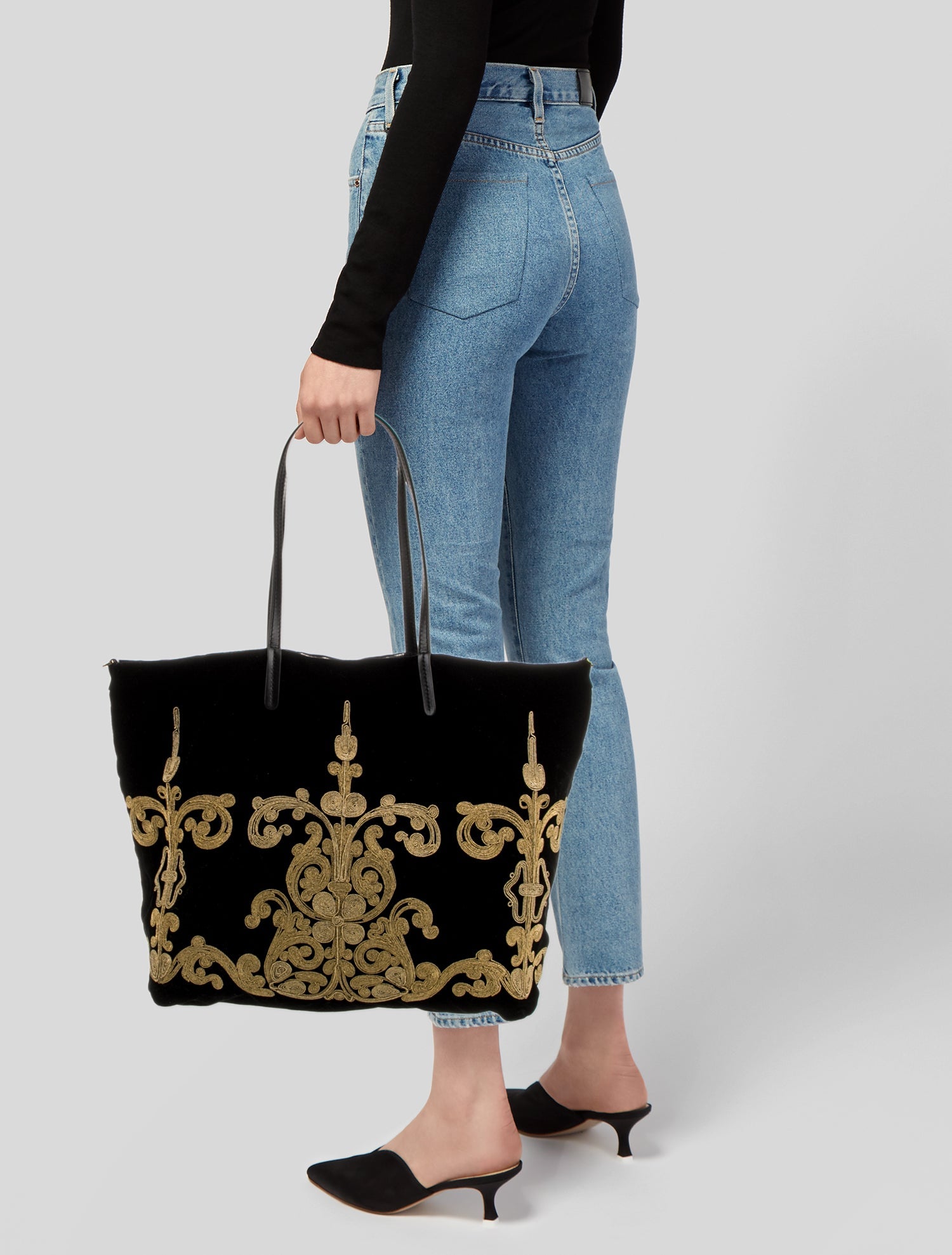Etro Velvet Tote - Black Totes, Handbags - ETR227258 | The RealReal