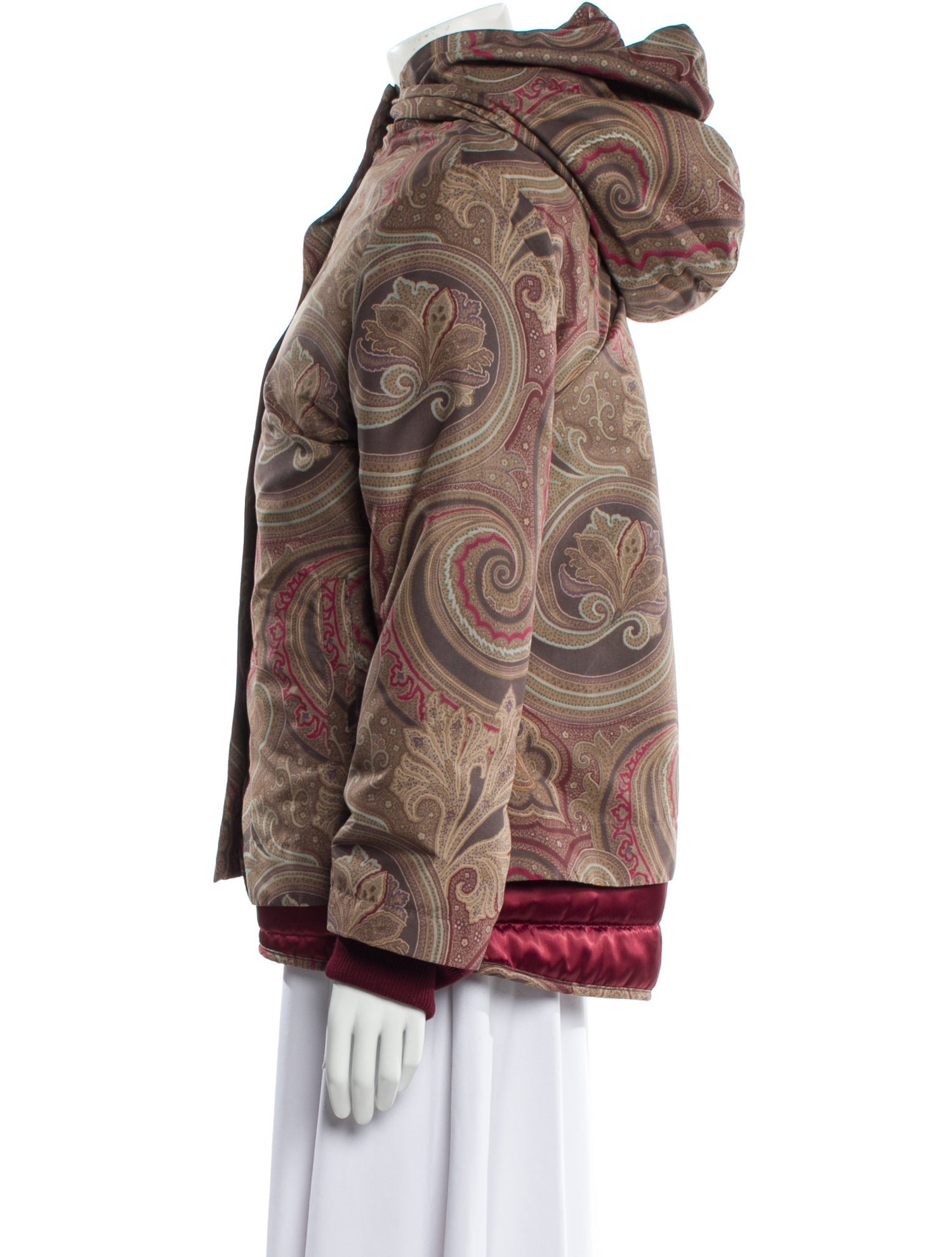 Etro Paisley Print Faux Fur Jacket - Brown Jackets, Clothing ...