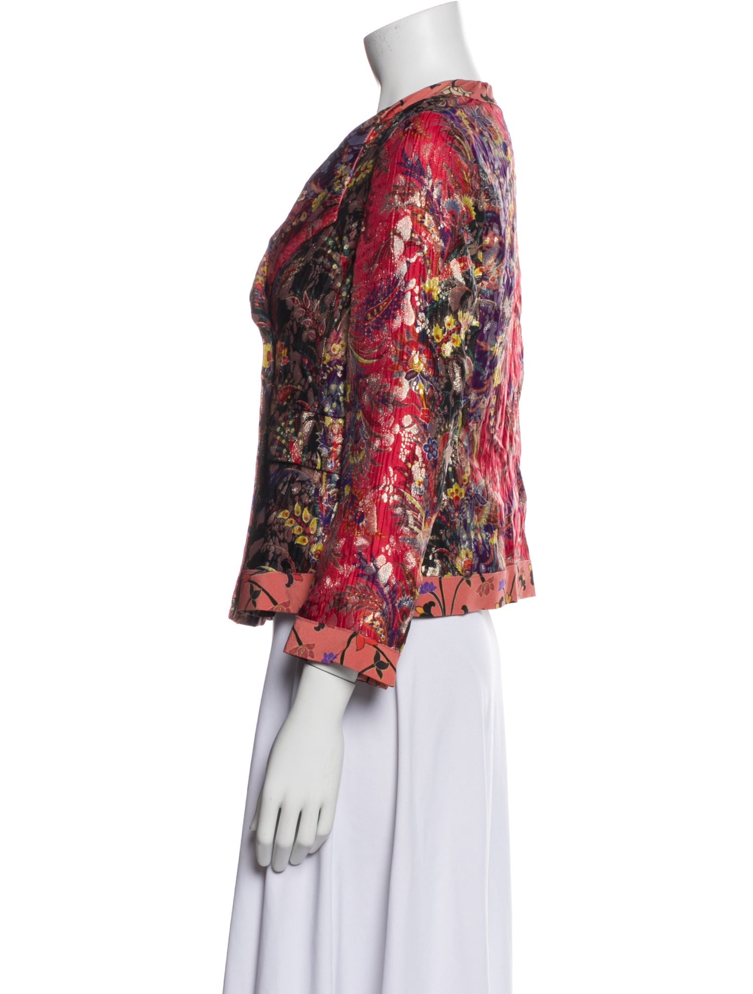 Etro Floral Print Jacket - Red Jackets, Clothing - ETR236645 | The RealReal