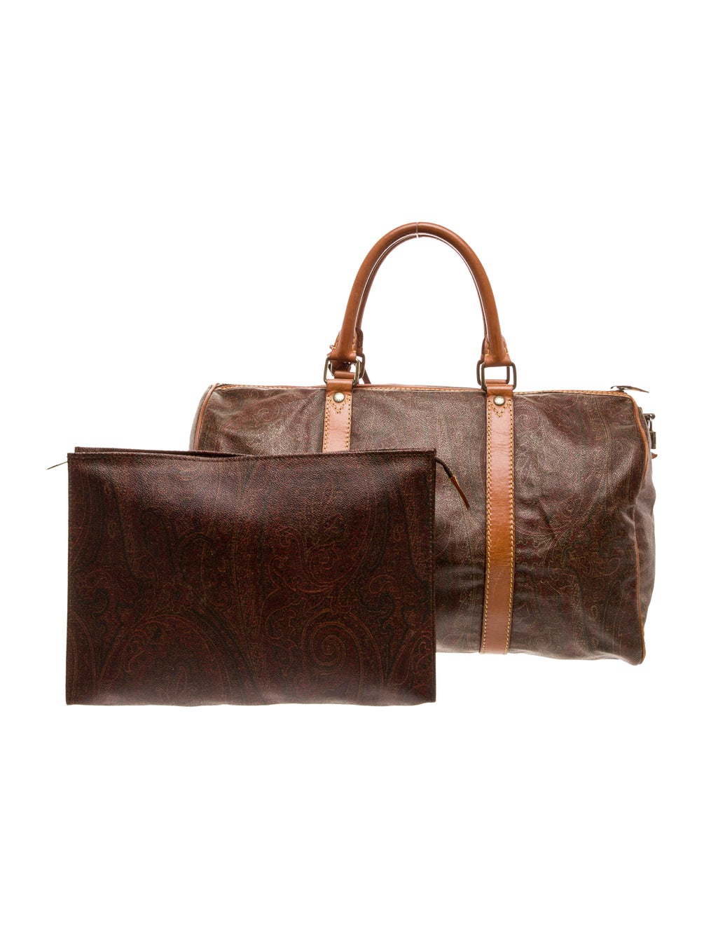 Etro Leather Weekender Bag - Brown Luggage and Travel, Handbags ...