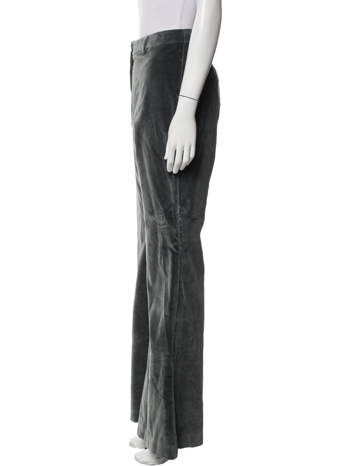 Etro Wide Leg Pants w/ Tags - 10" Rise, Grey Pants, Clothing ...