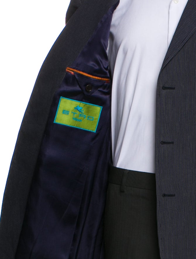 Etro Overcoat - Blue Outerwear, Clothing - ETR244538 | The RealReal