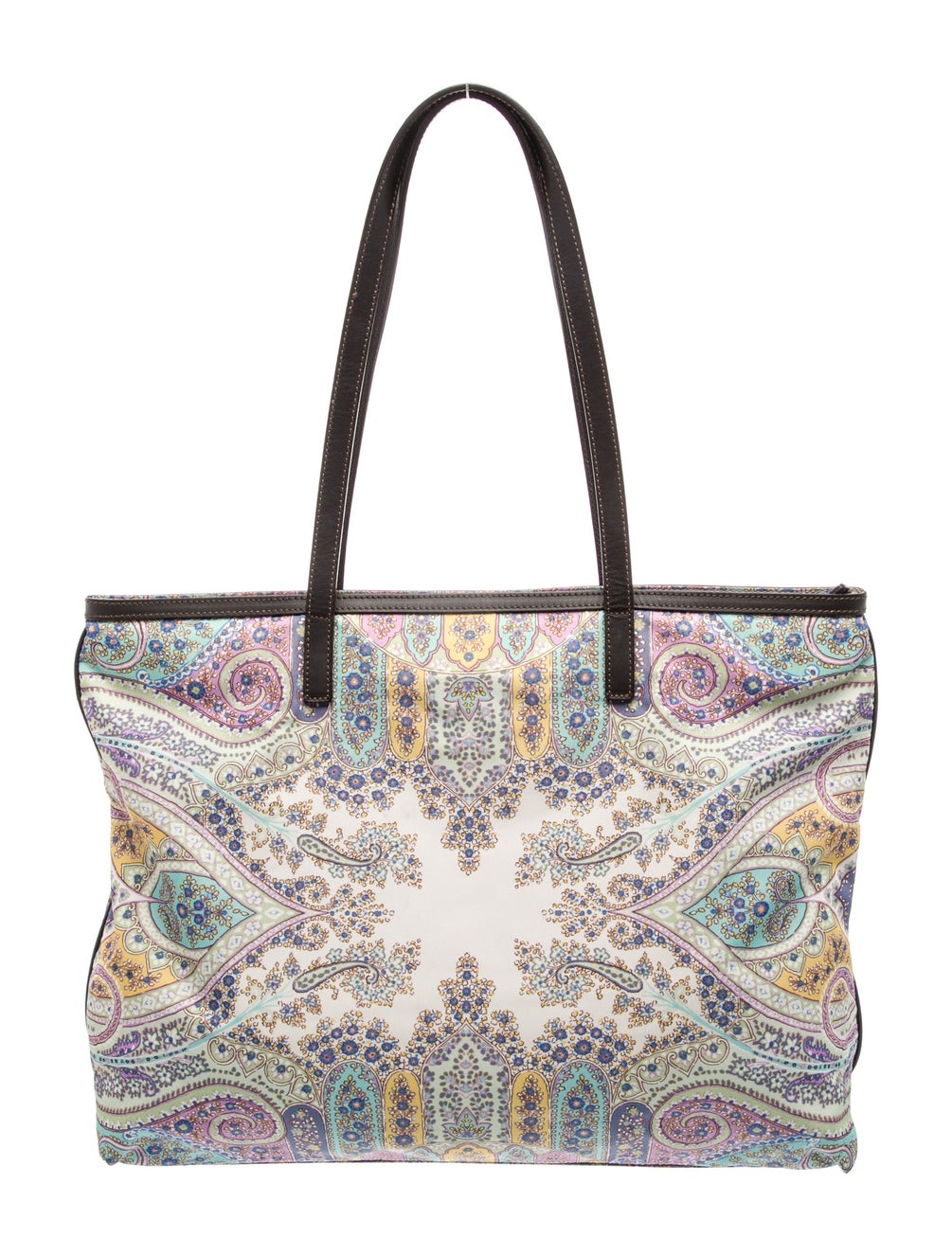 Etro Leather Tote - Blue Totes, Handbags - ETR244691 | The RealReal
