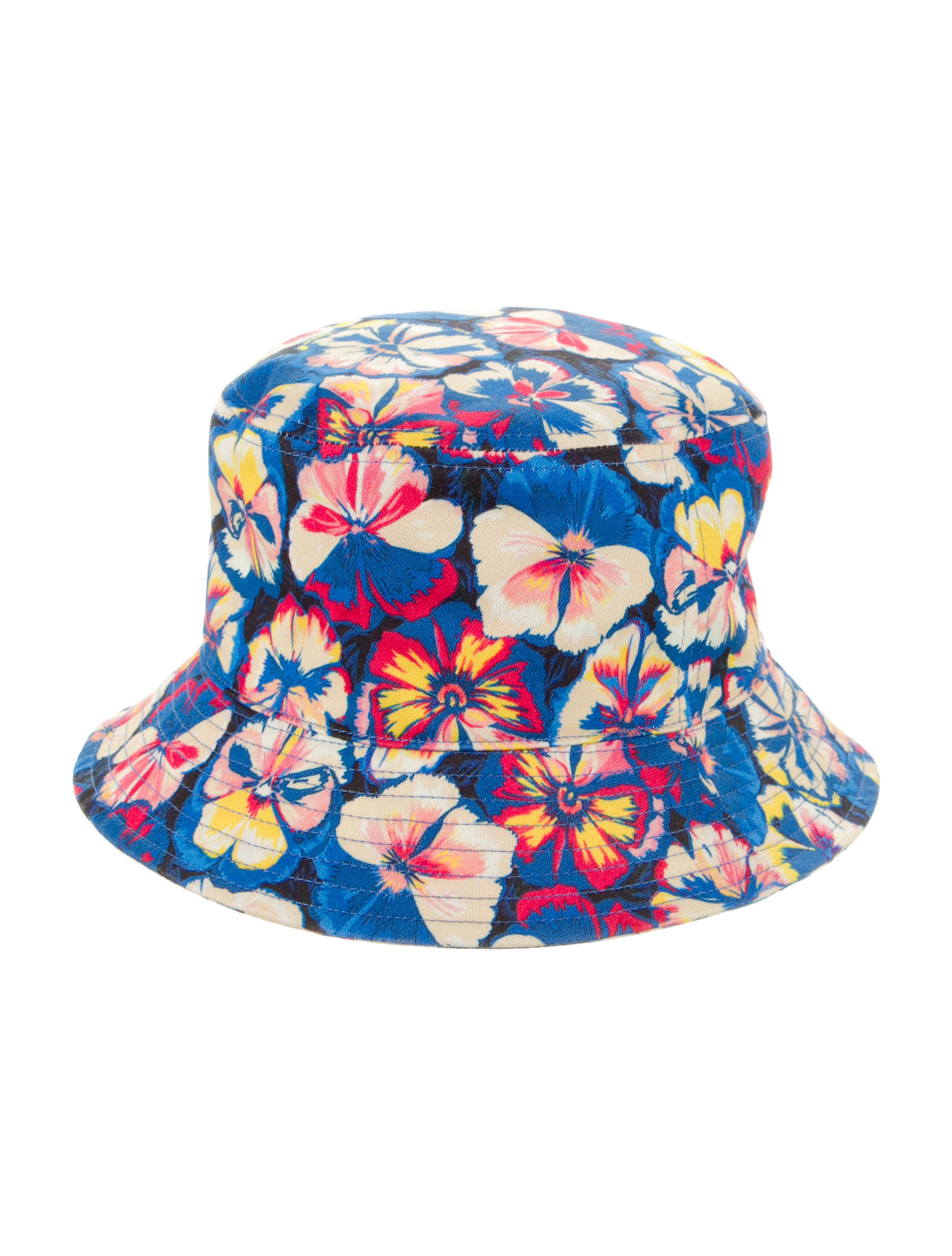 Elyse Walker Cotton Patterned Bucket Hat - Blue Hats, Accessories ...