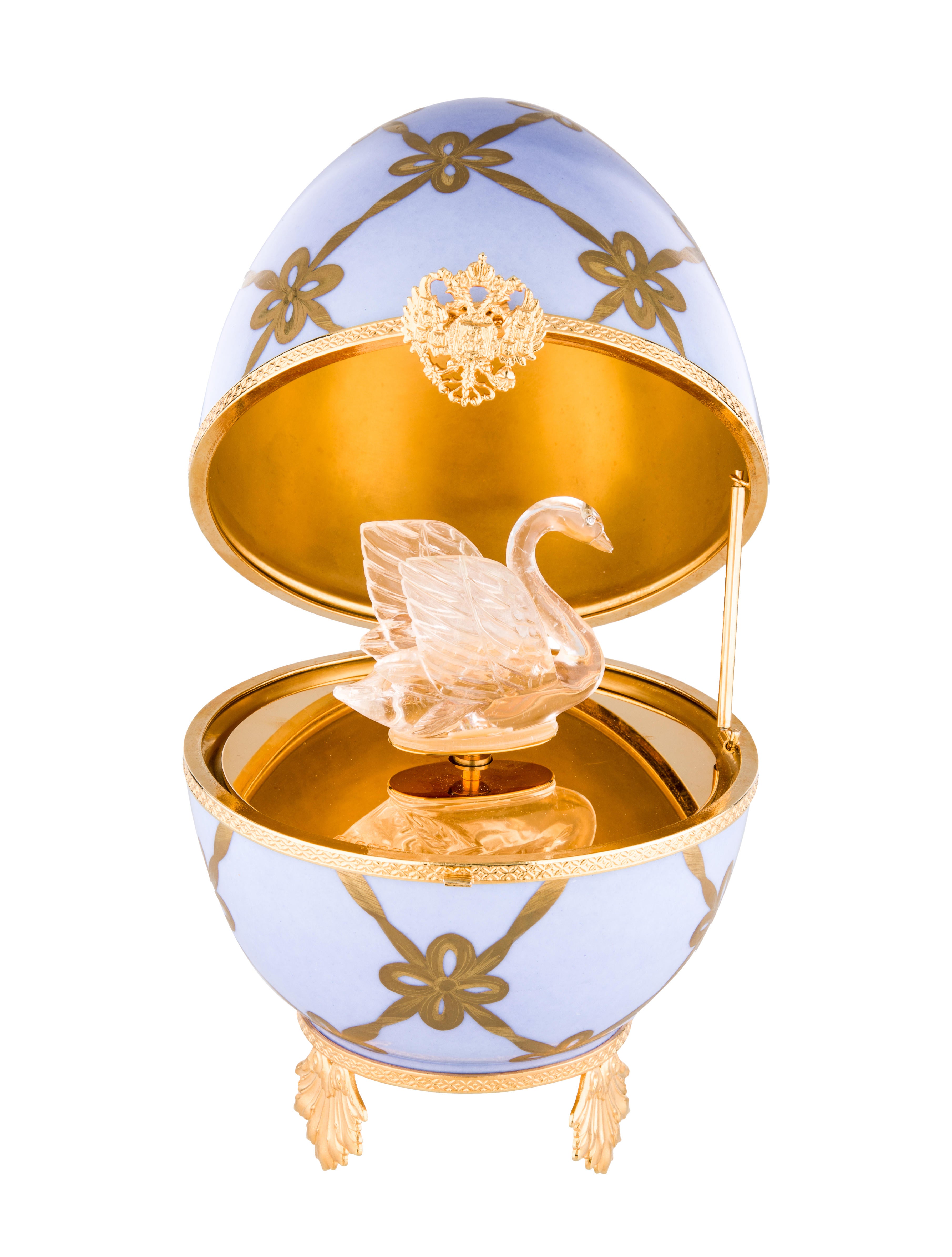 Fabergé Imperial Swan Egg Music Box - Gold - FBG20106 | The RealReal