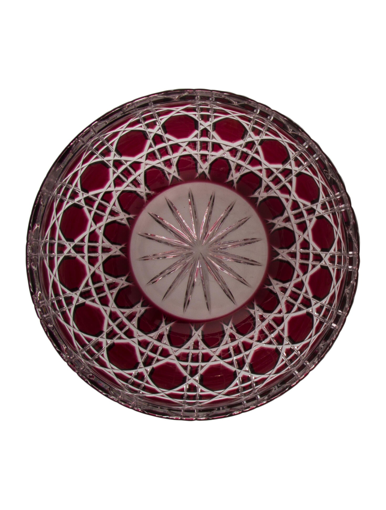 Fabergé Laser Cut Crystal Bowl - Burgundy Serveware, Tabletop & Kitchen ...
