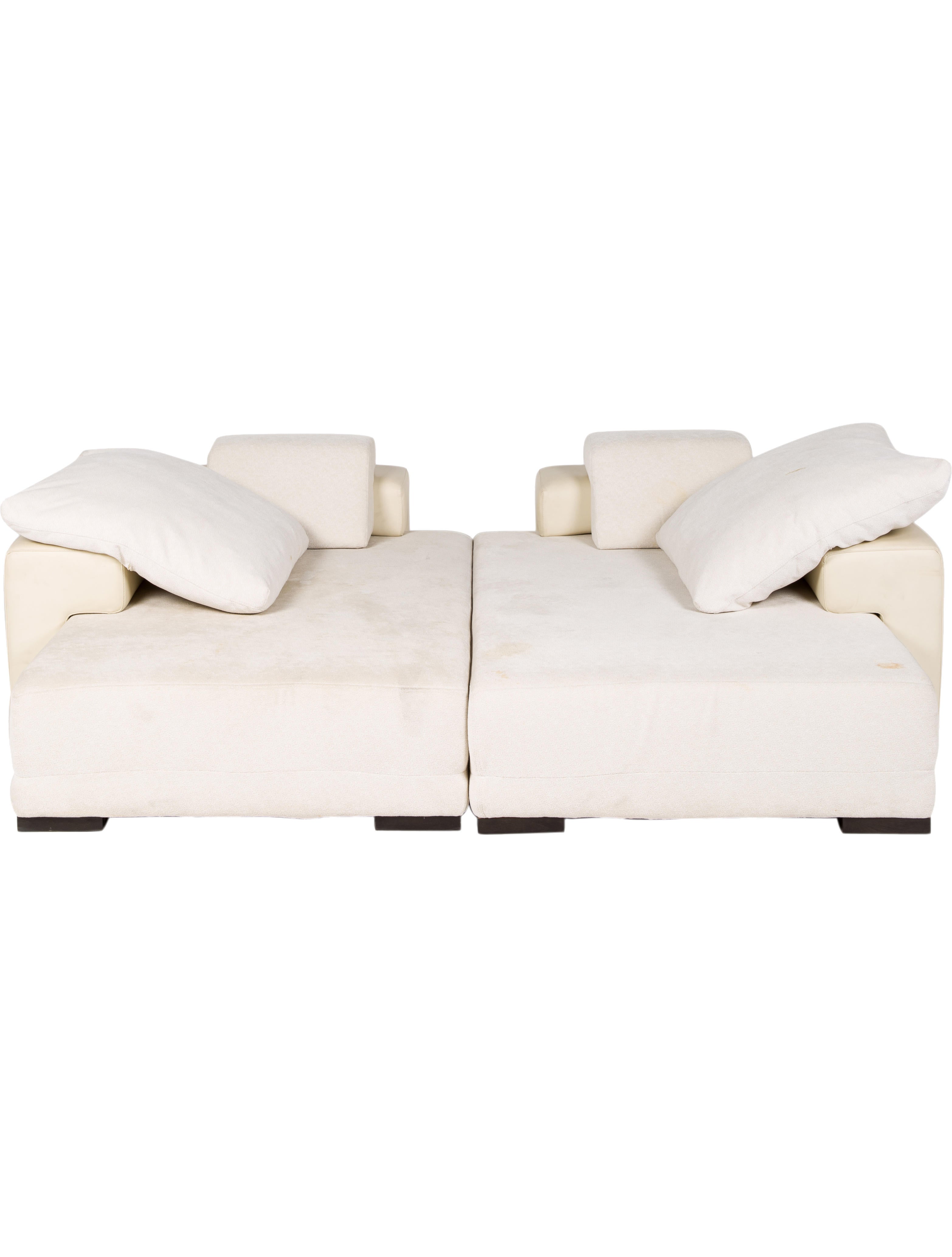 Fendi Casa Modular Lounge Sectional - Neutrals, 4 pieces Ottomans ...