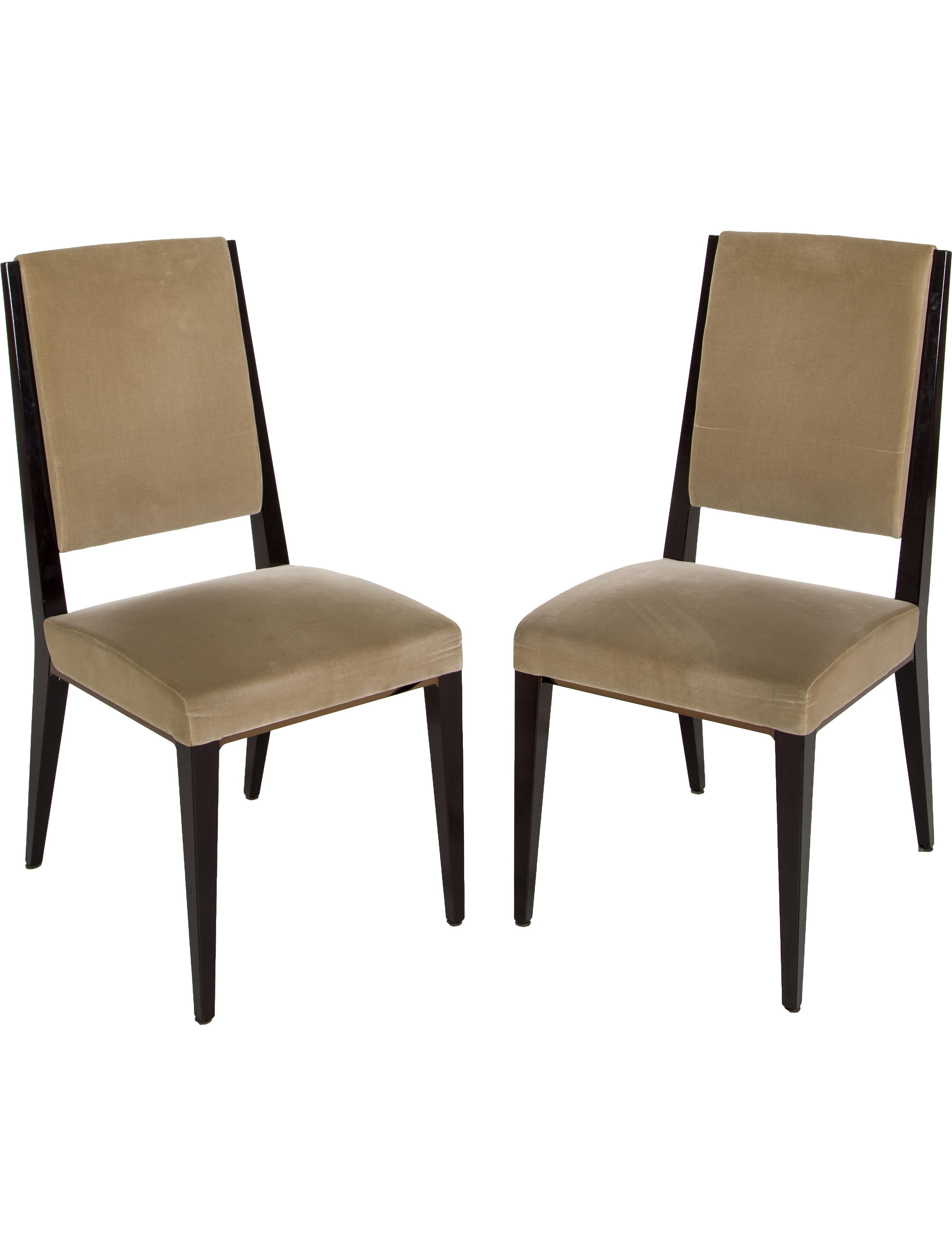 Fendi Casa Pair of Stardust Side Chairs - Grey, 2 pieces Seating ...