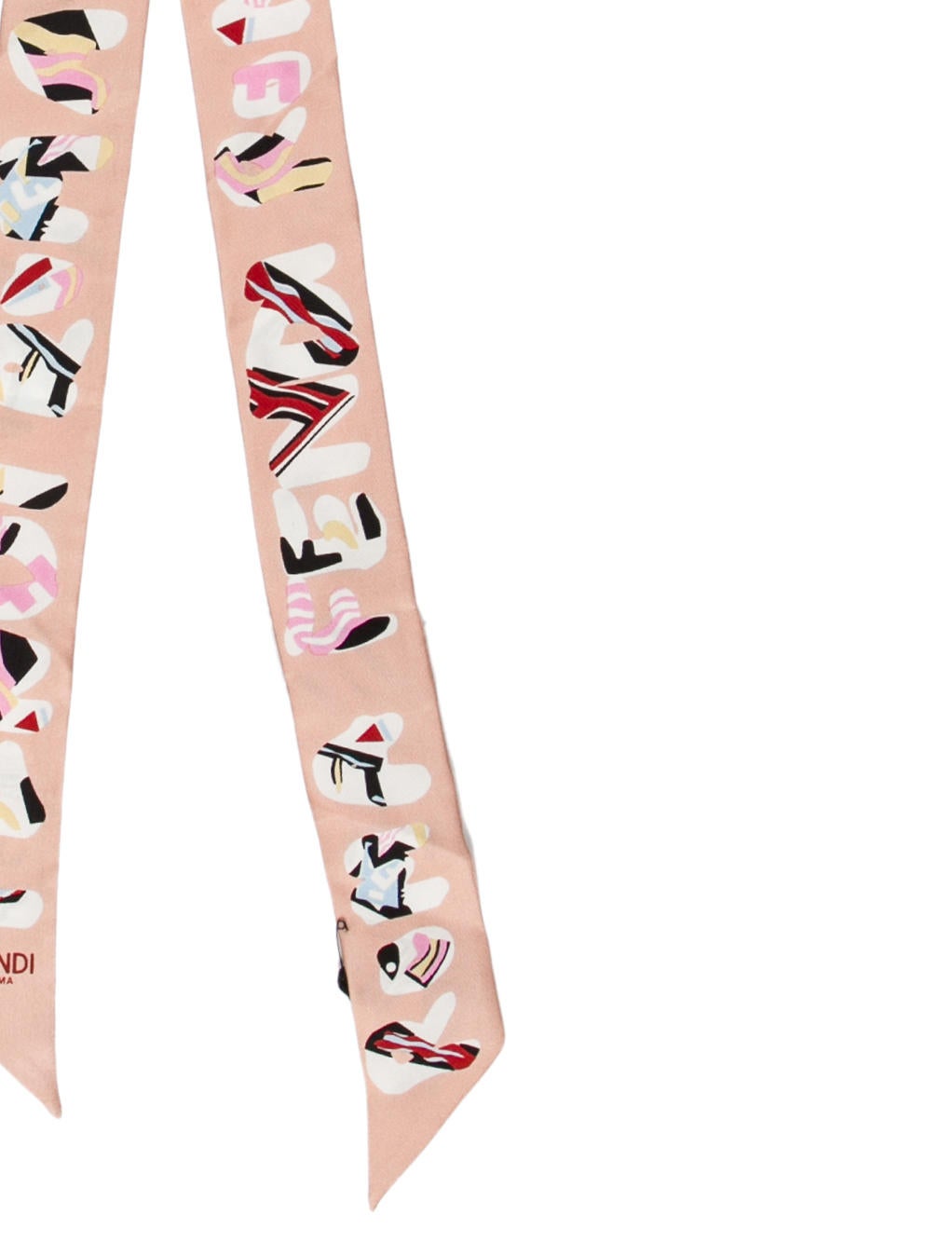 Fendi Roma Silk Twilly - Pink Scarves and Shawls, Accessories ...