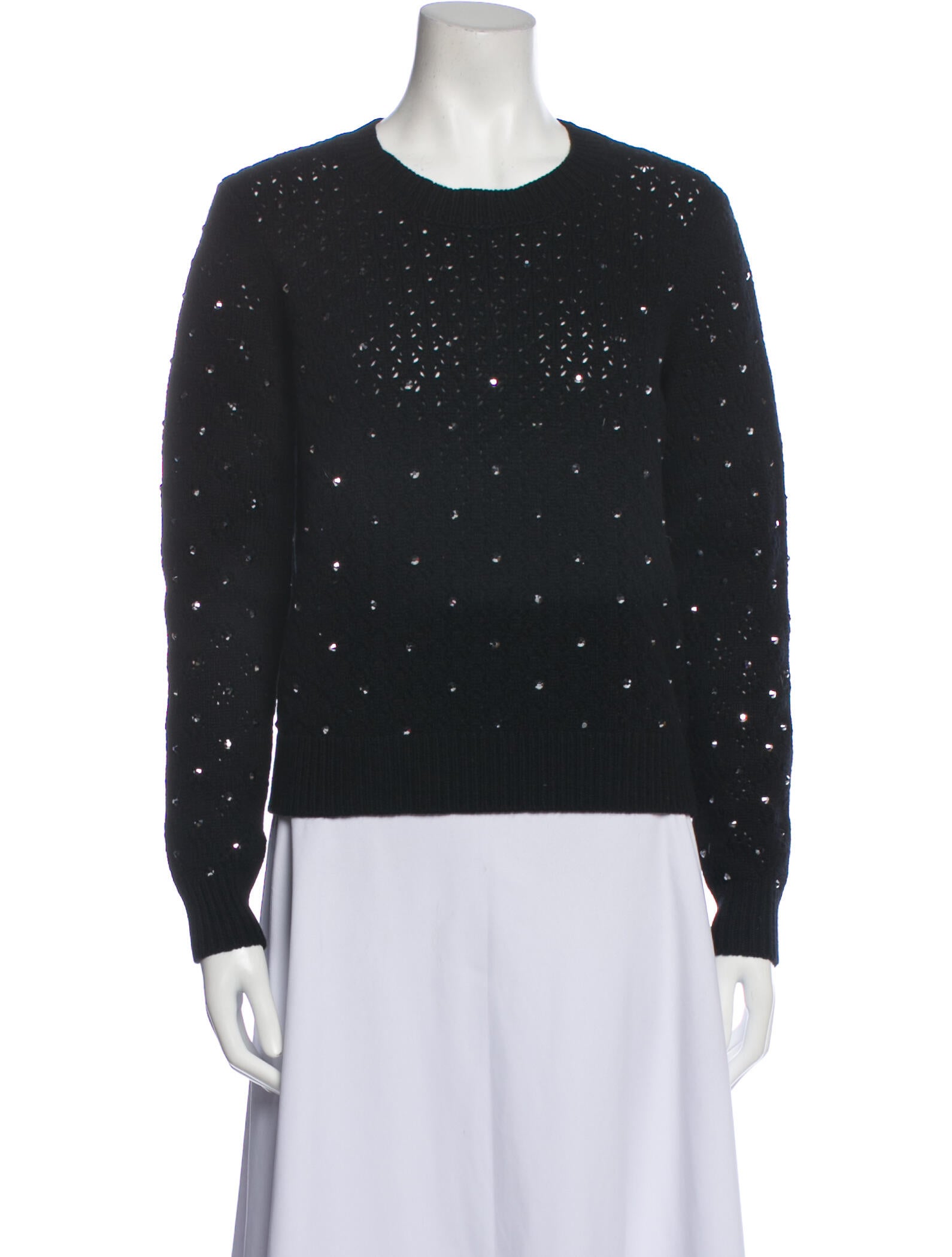 Fendi Wool-Blend Abstract Print Cardigan - Black Knitwear, Clothing ...