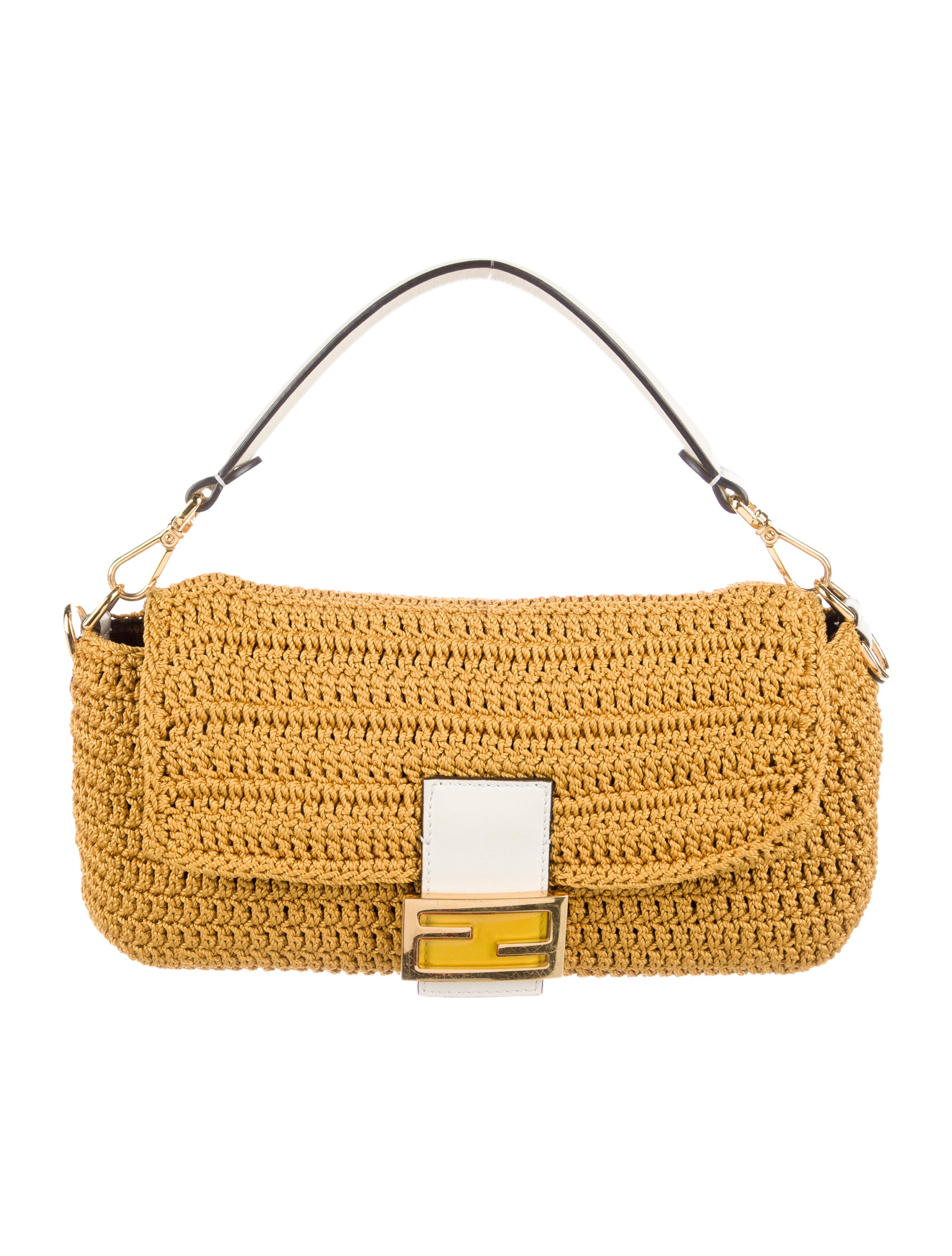 Fendi 2021 Crochet Croissant Bag - Pink Shoulder Bags, Handbags ...