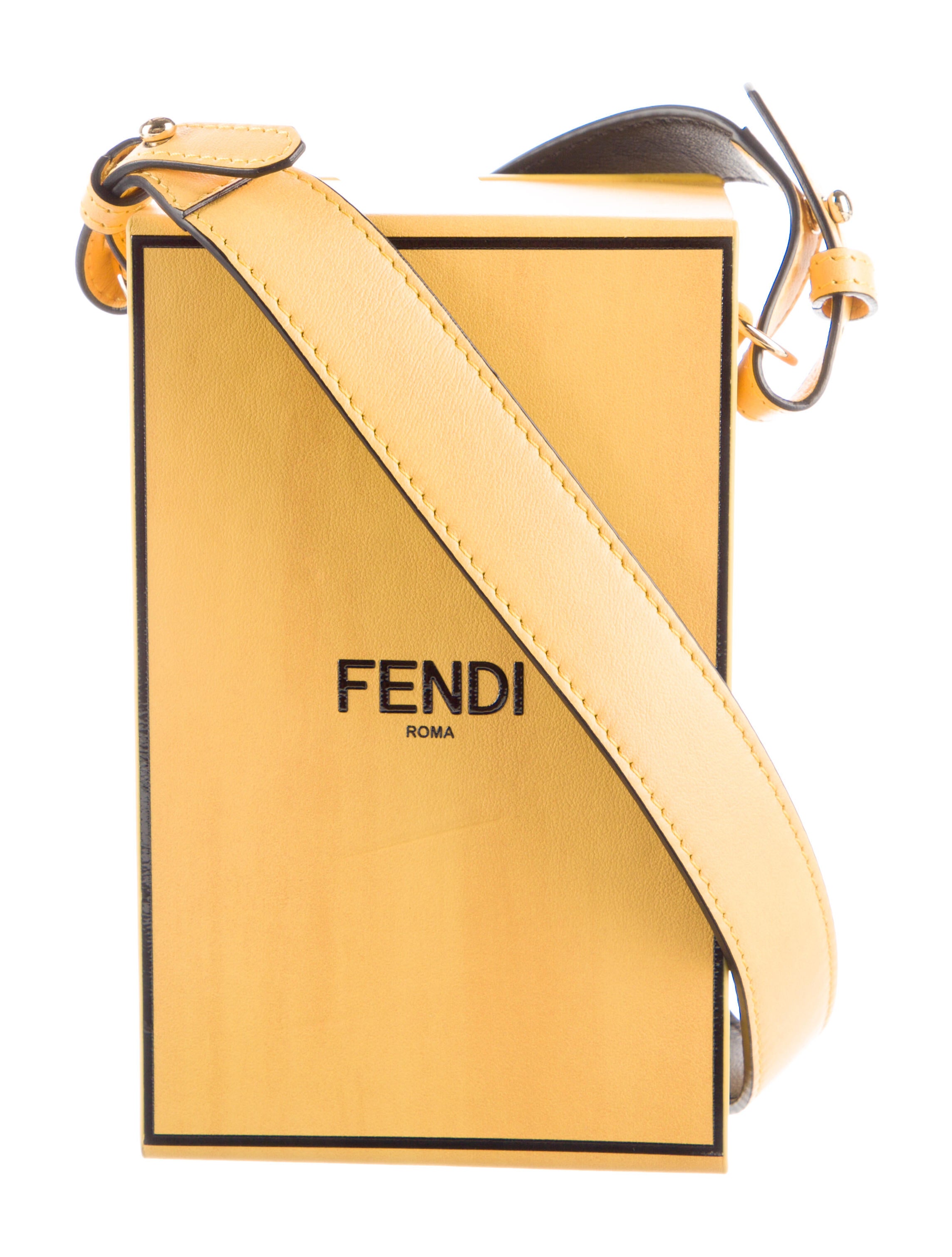 Fendi Vertical Box Bag - Yellow Crossbody Bags, Handbags - FEN228745 ...