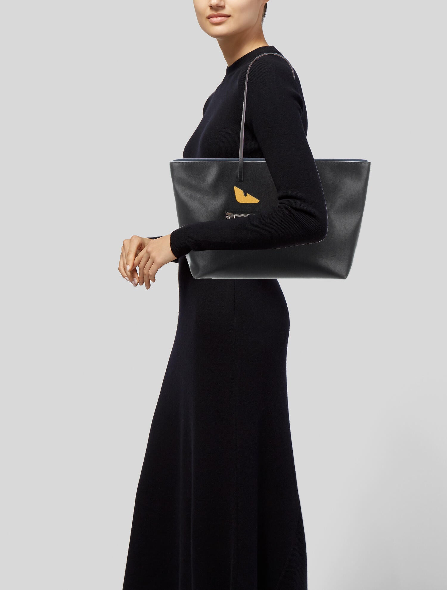 Fendi Monster Roll Tote - Black Totes, Handbags - FEN230913 | The RealReal