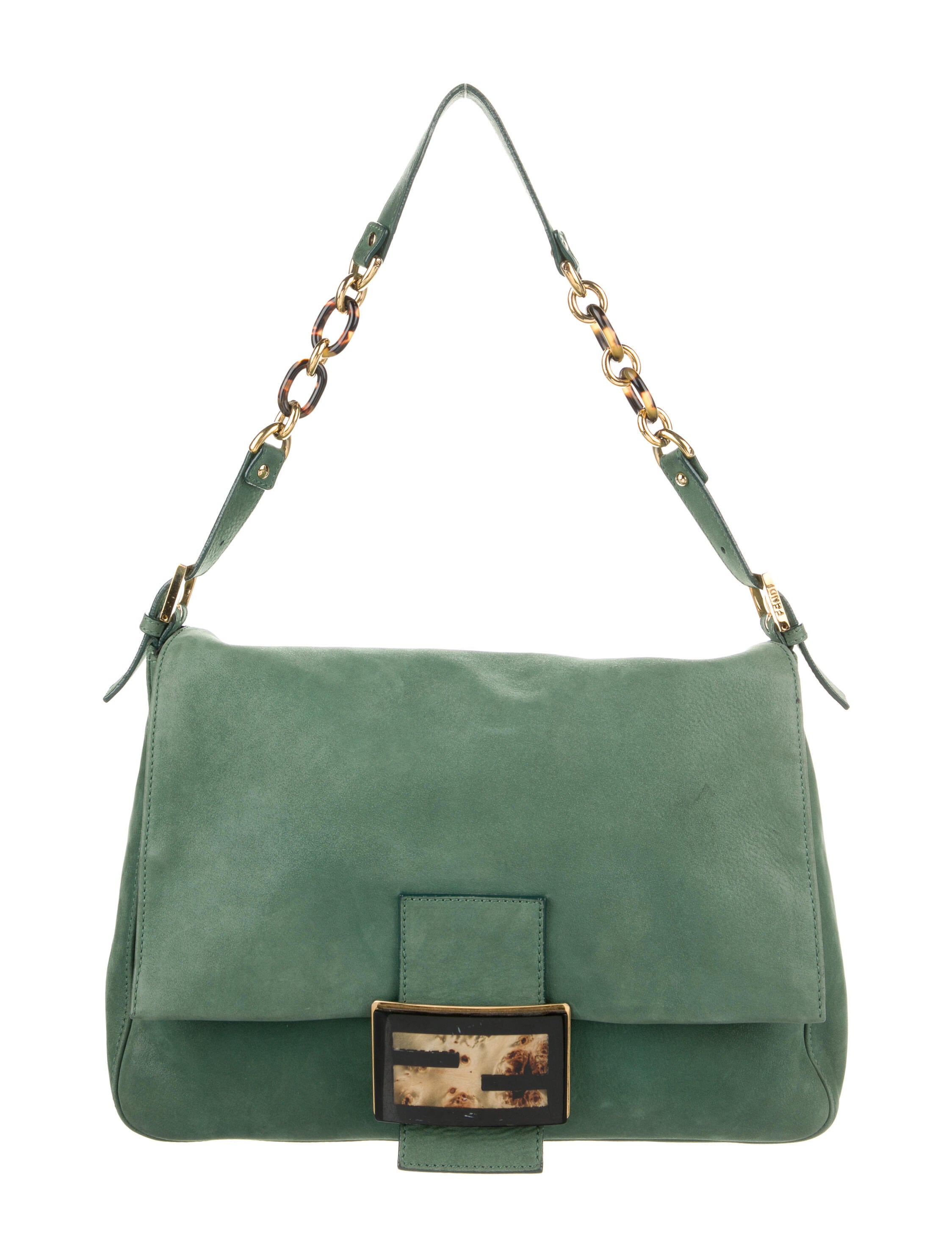 Fendi Big Mama Forever Baguette - Green Shoulder Bags, Handbags ...