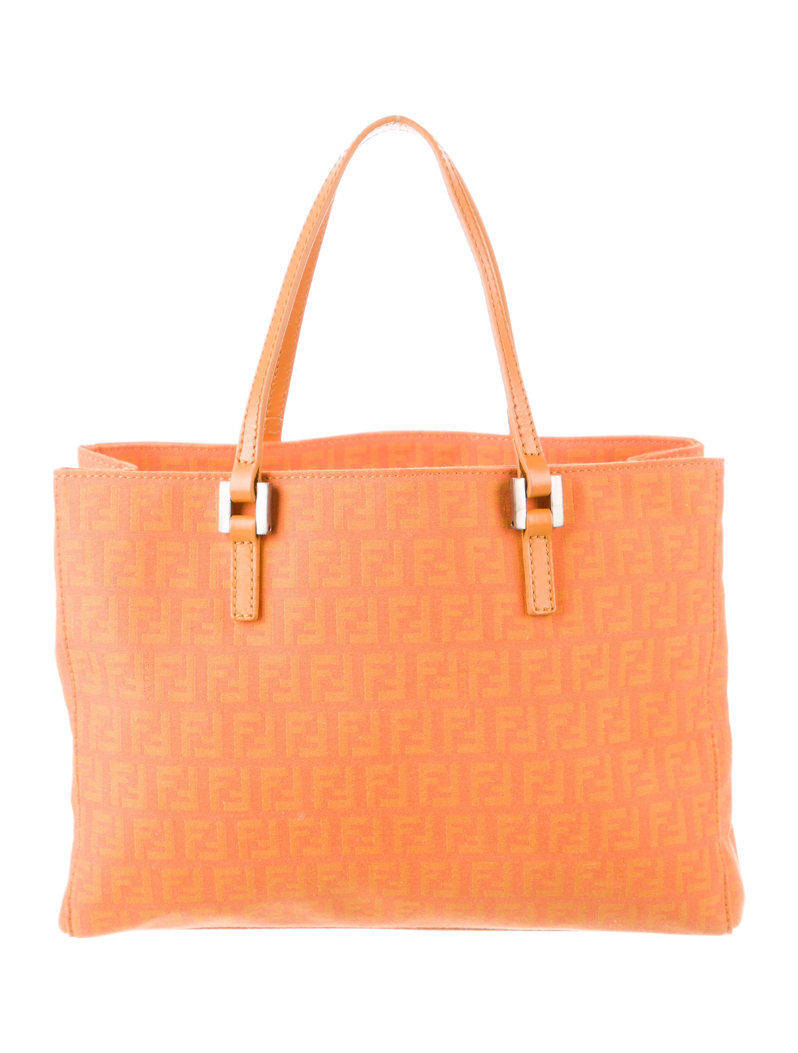 Fendi Fur Roll Tote - Orange Totes, Handbags - FEN237617 | The RealReal