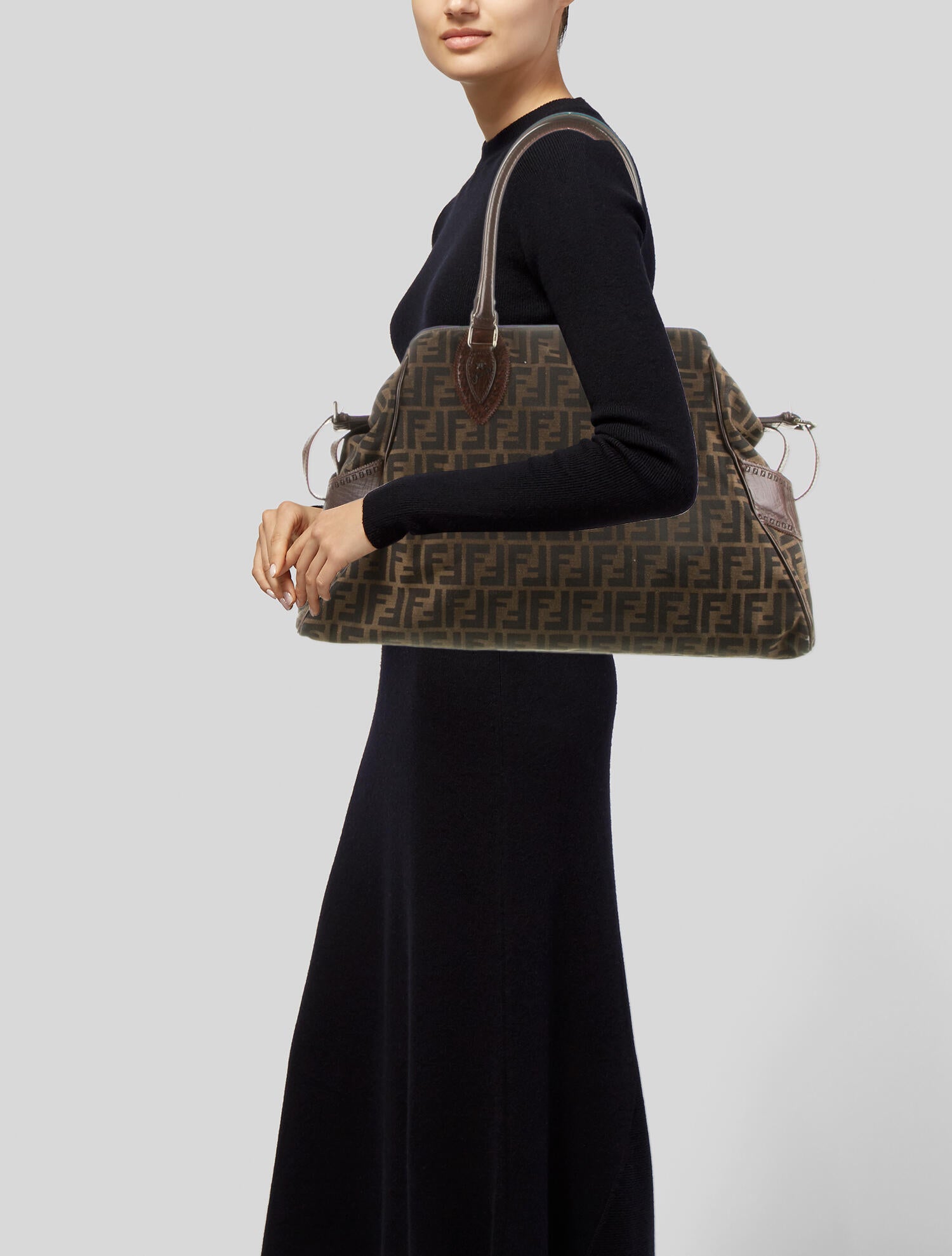 Fendi Large Zucca De Jour Bag - Brown Totes, Handbags - FEN236393 | The ...