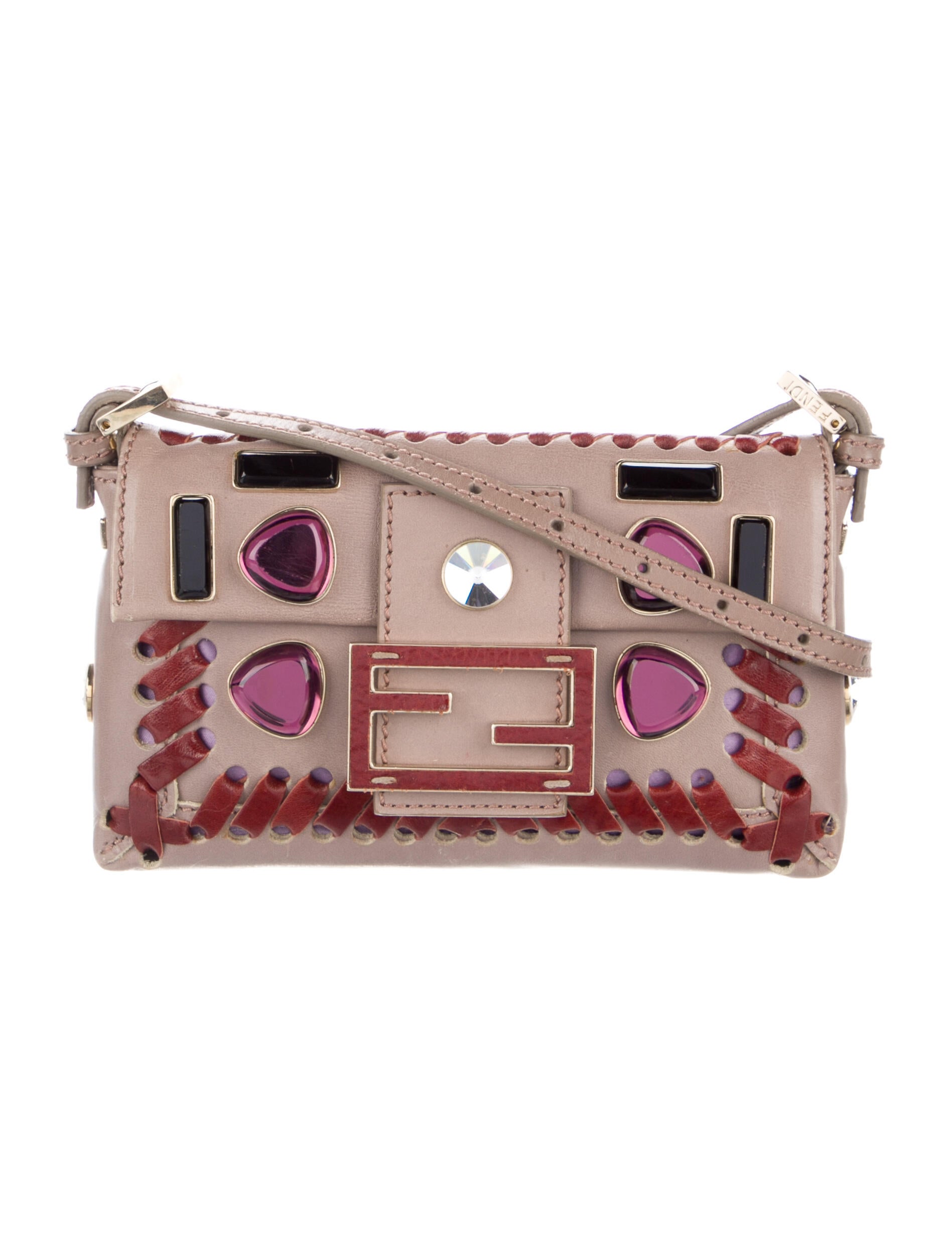 Fendi Flowerland Mini By The Way Bag - Neutrals Mini Bags, Handbags ...