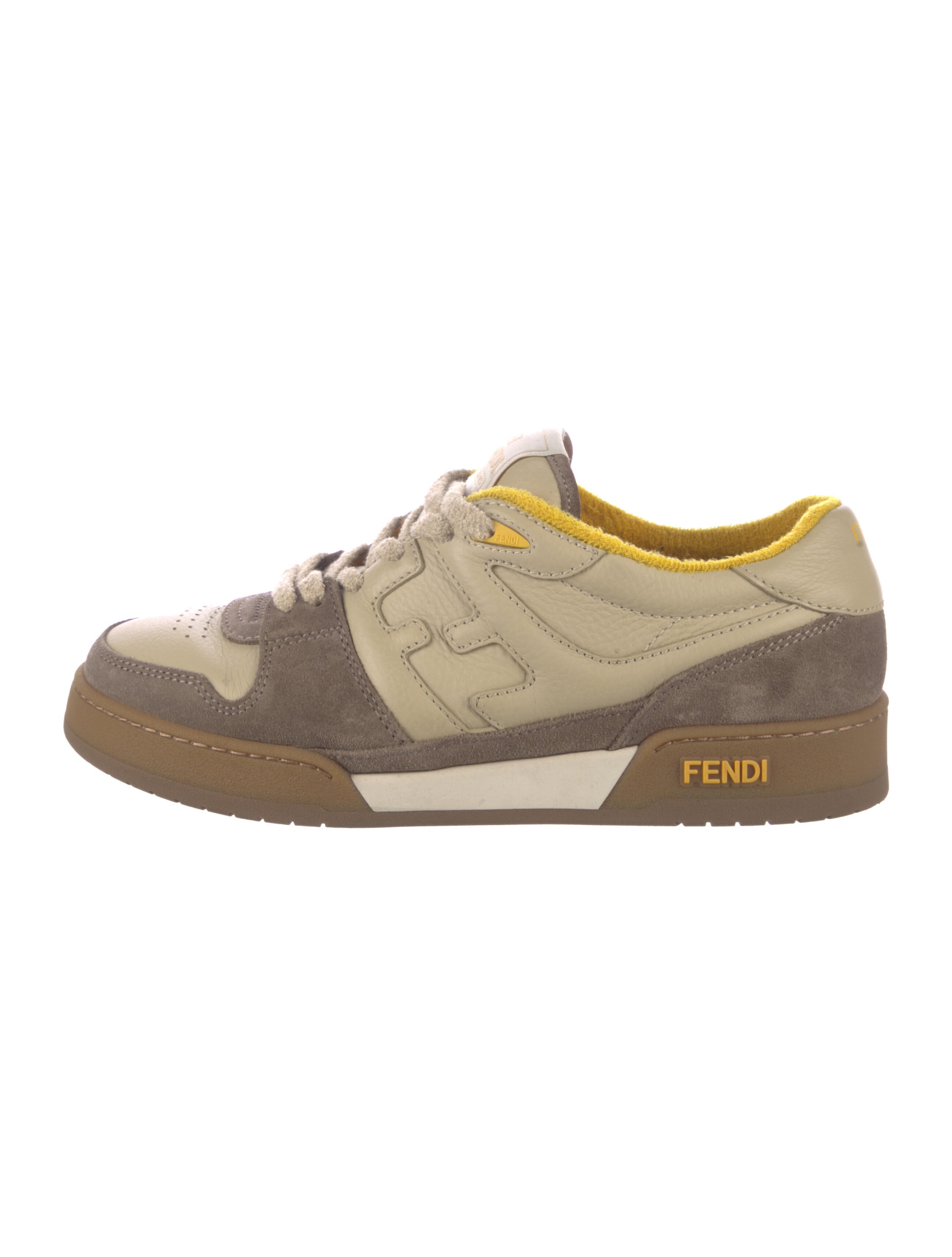 Fendi Suede Sneakers - Neutrals Sneakers, Shoes - FEN237729 | The RealReal
