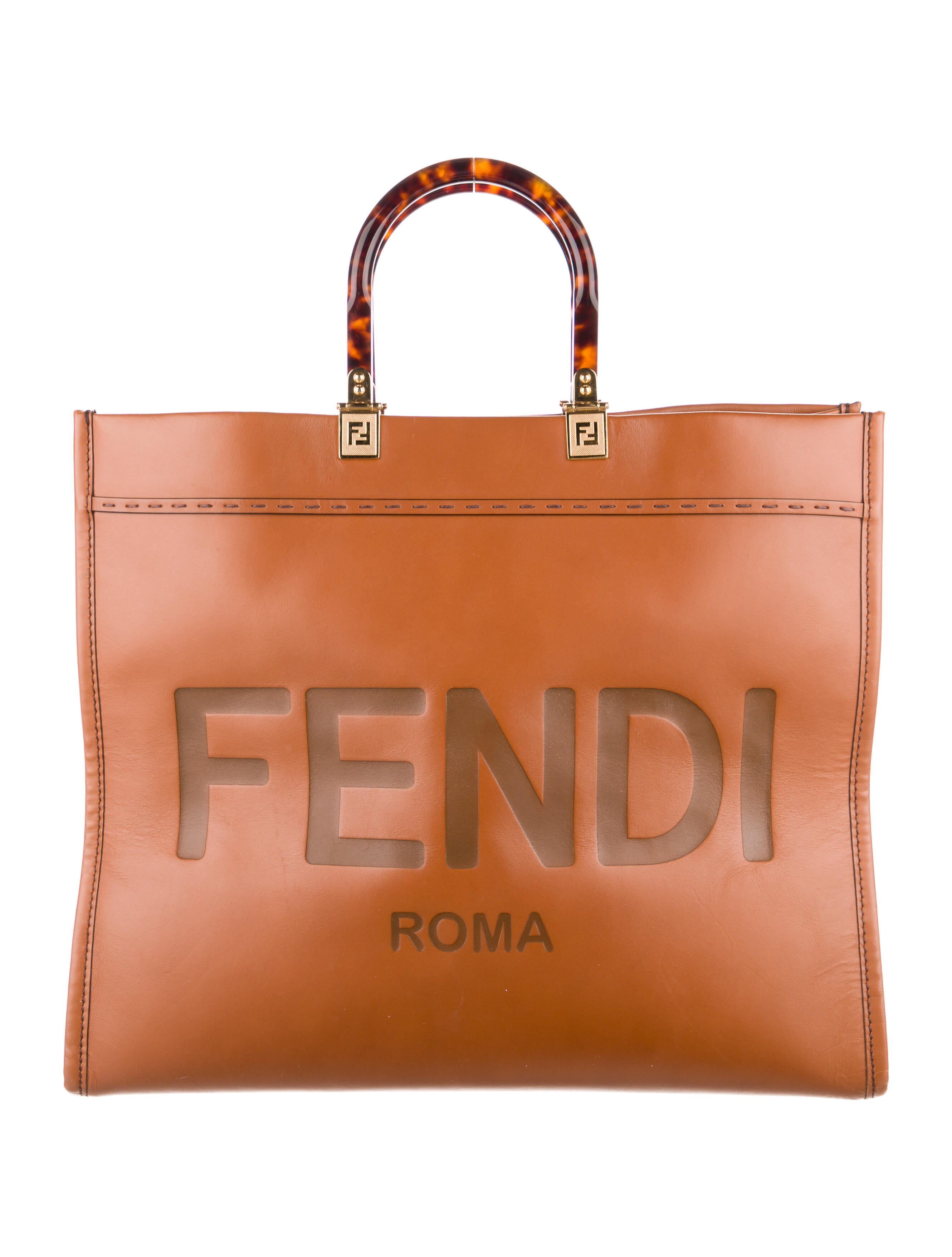 Fendi Large Sunshine Tote - Brown Totes, Handbags - FEN237901 | The ...