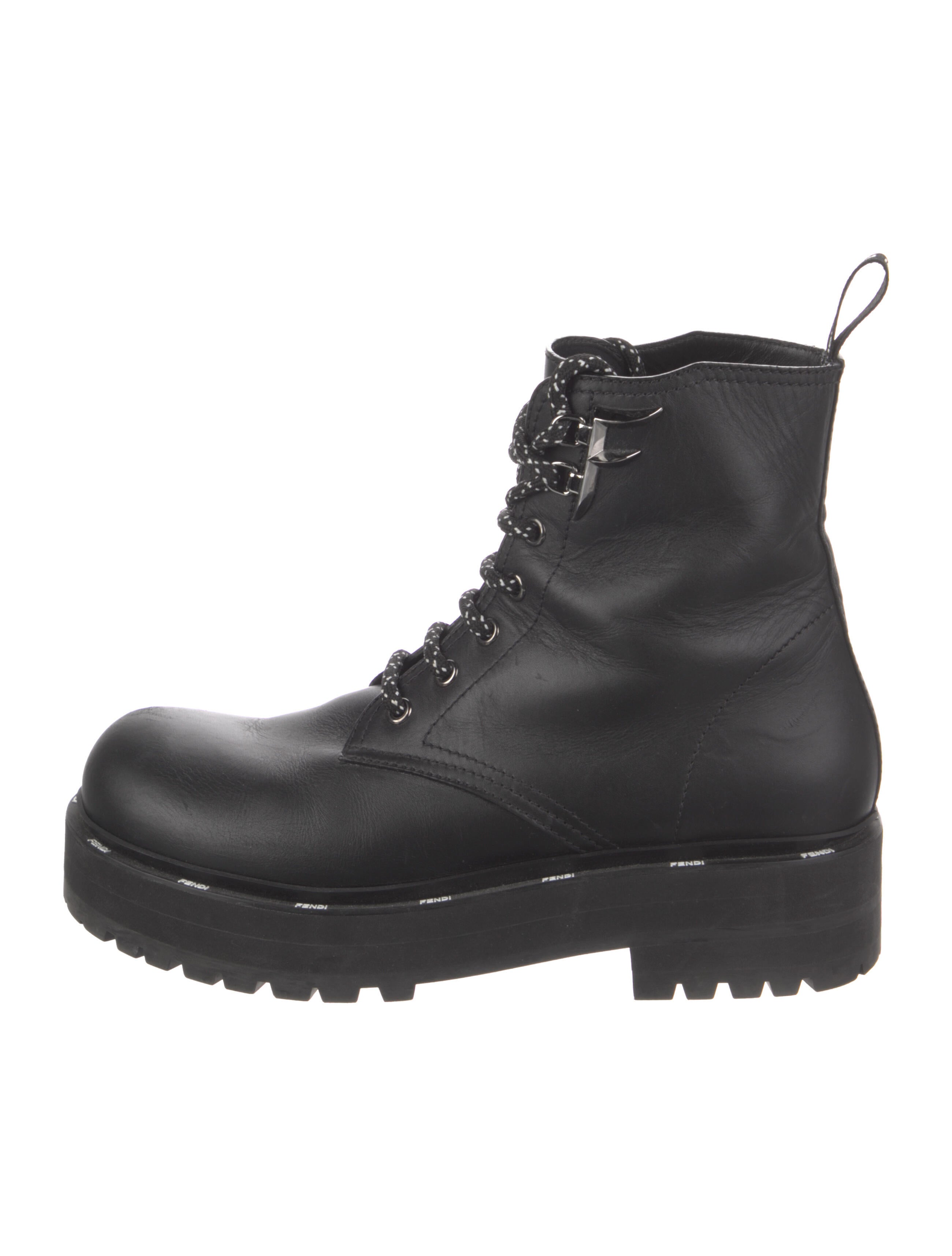 Chanel 2021 Interlocking CC Logo Combat Boots - Black Boots, Shoes ...