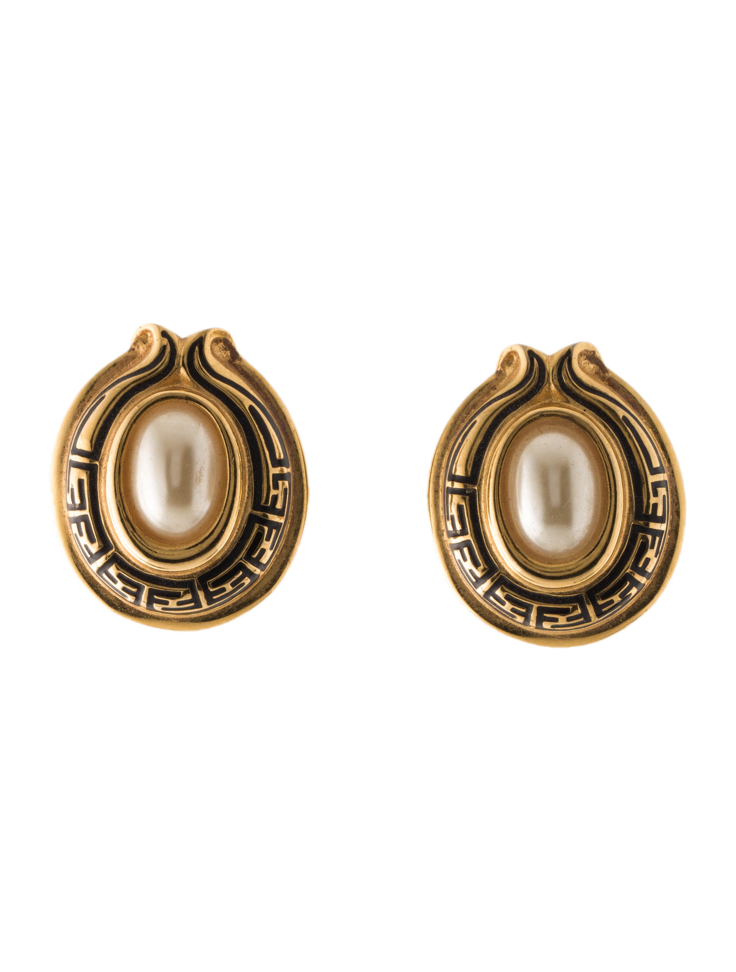 Fendi F Is Fendi Earrings - Gunmetal - FEN107005 | The RealReal