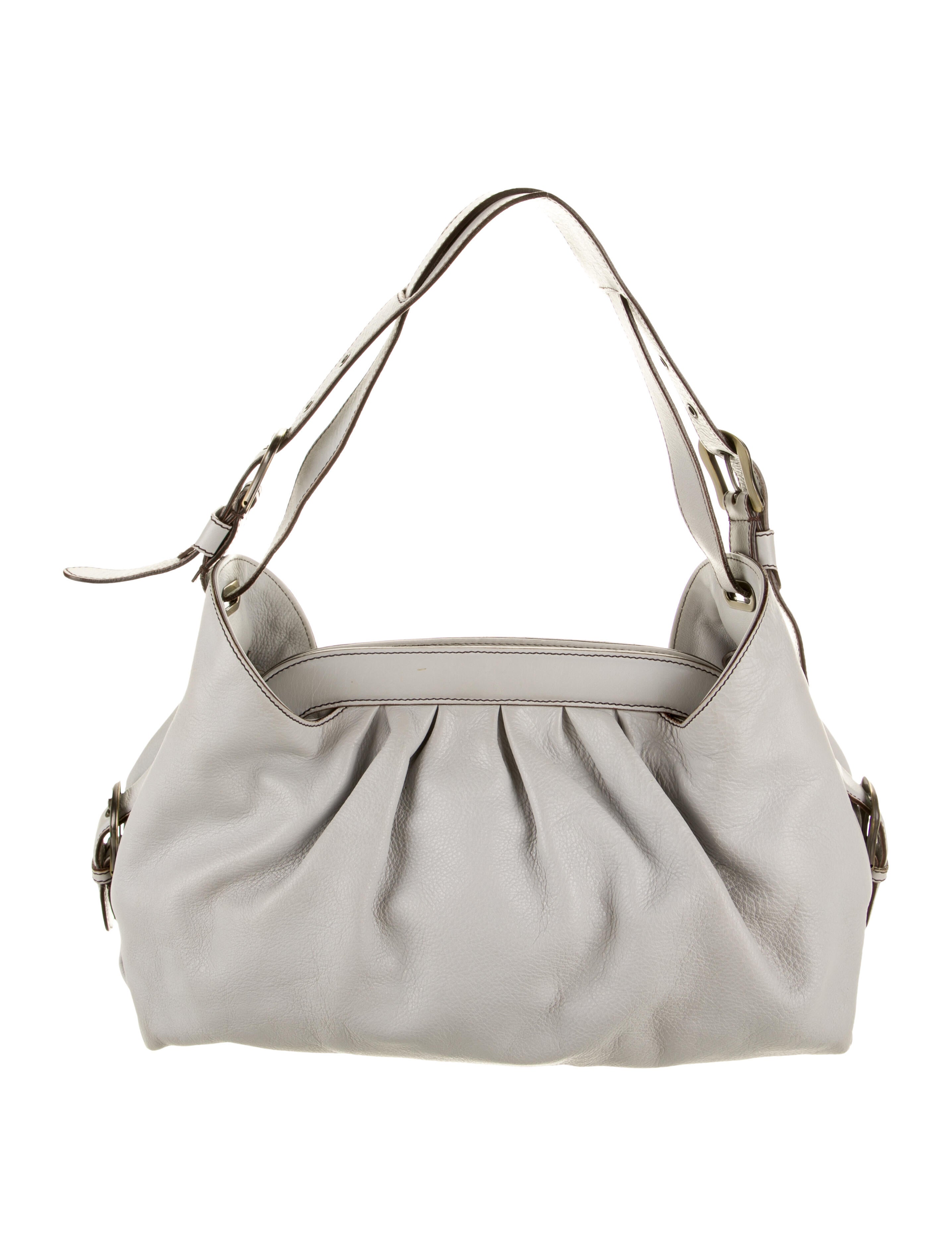 Fendi Leather Doctor Hobo Bag - Grey Hobos, Handbags - FEN244630 | The ...