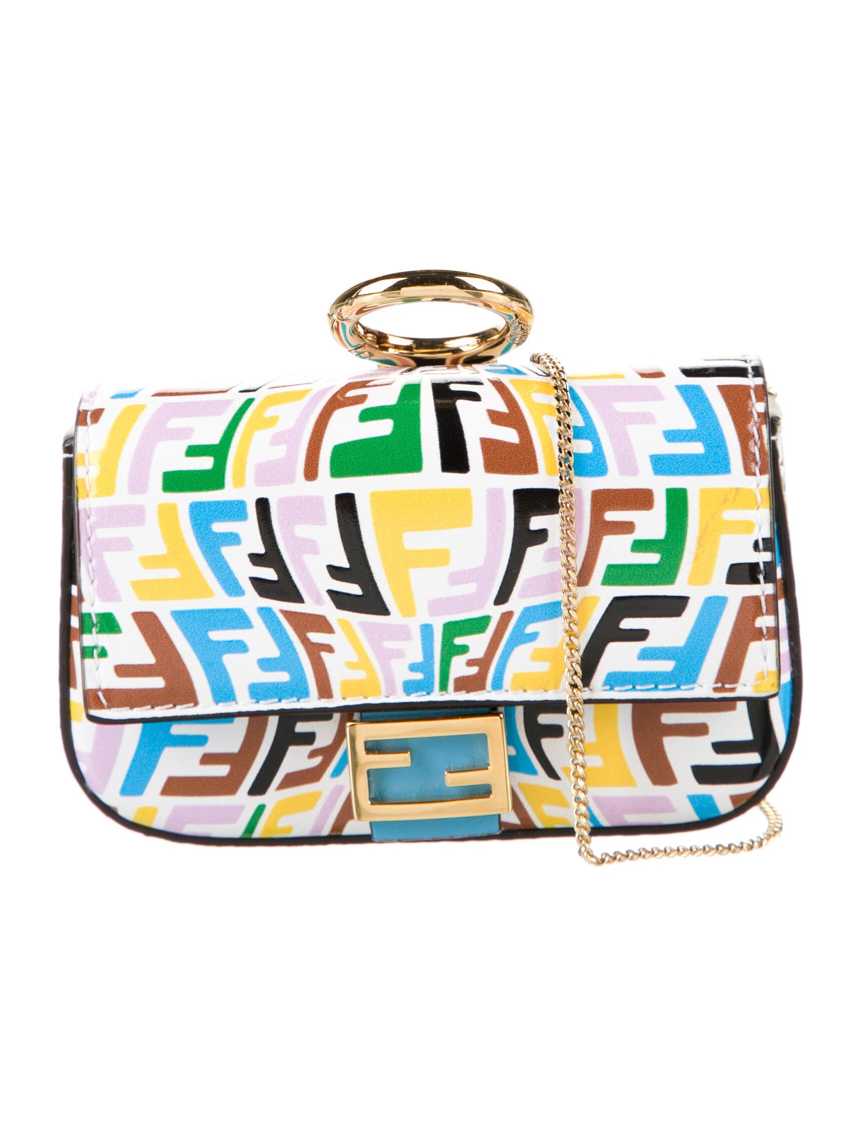 Fendi 2020 Nano Baguette Bag Charm w/ Tags - Blue Mini Bags, Handbags ...