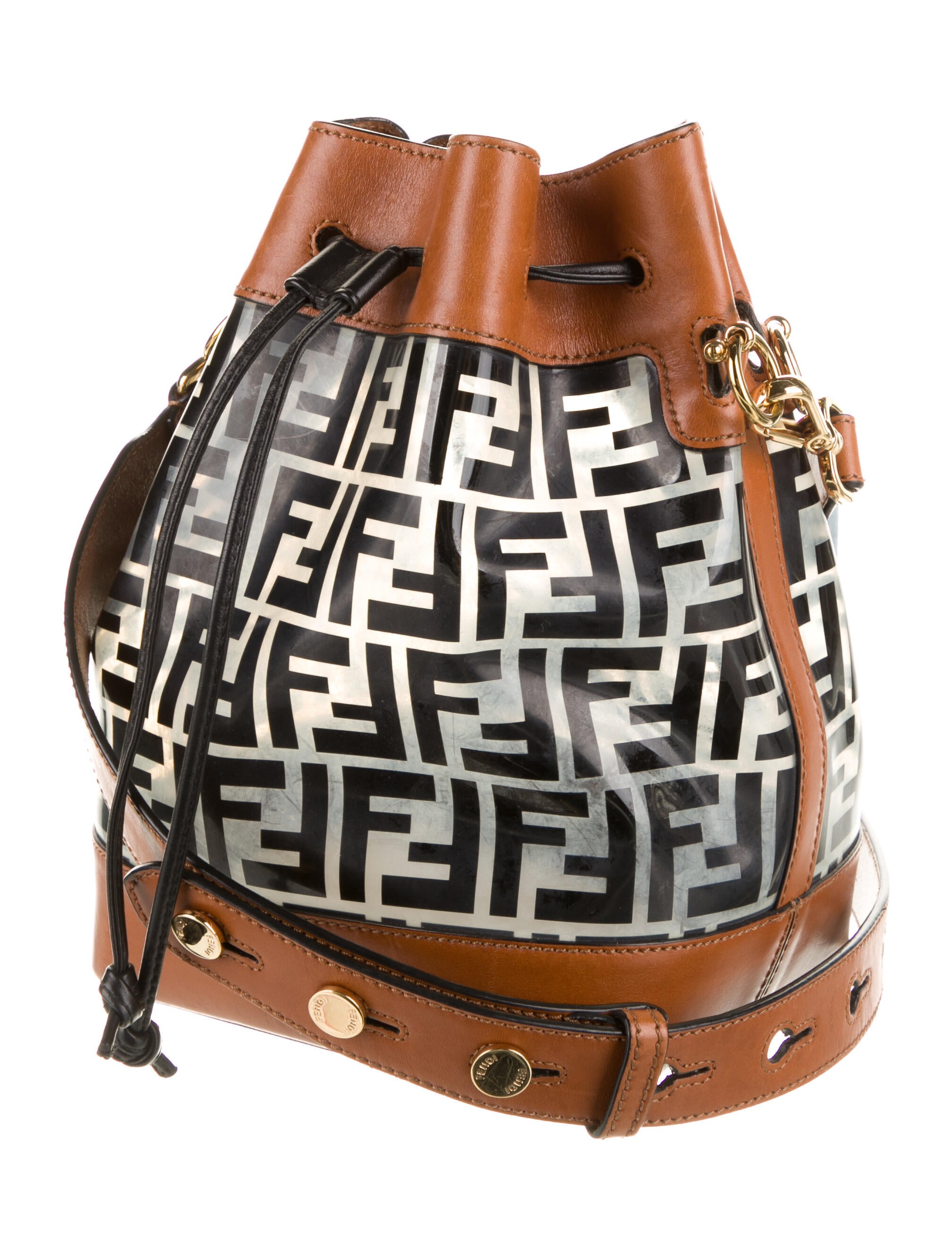 Fendi F Is Grande Mon Tresor Bucket Bag - Clear Bucket Bags, Handbags ...