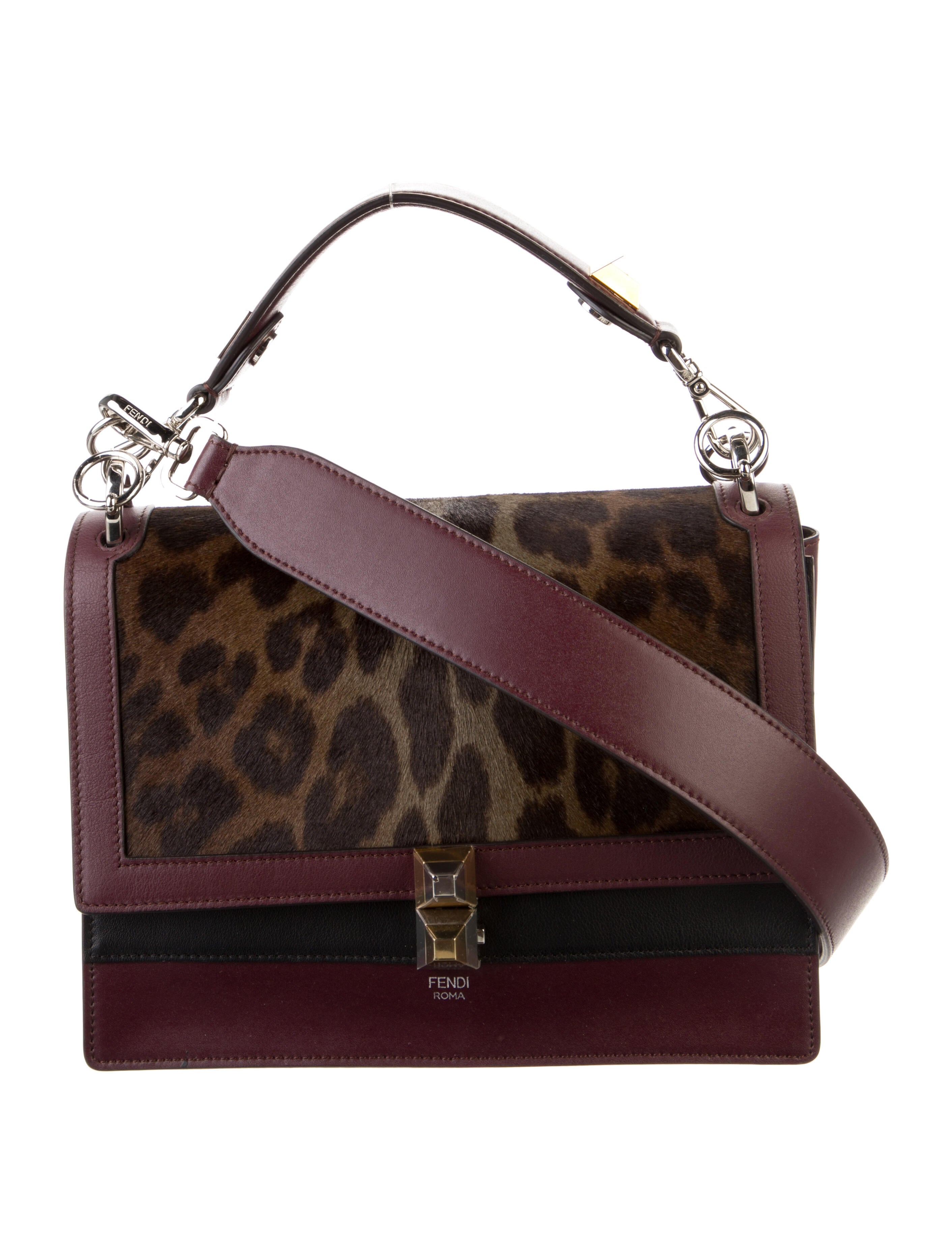 Fendi Leopard Pony Hair Baguette - Shoulder Bags, Handbags - FEN214205 ...