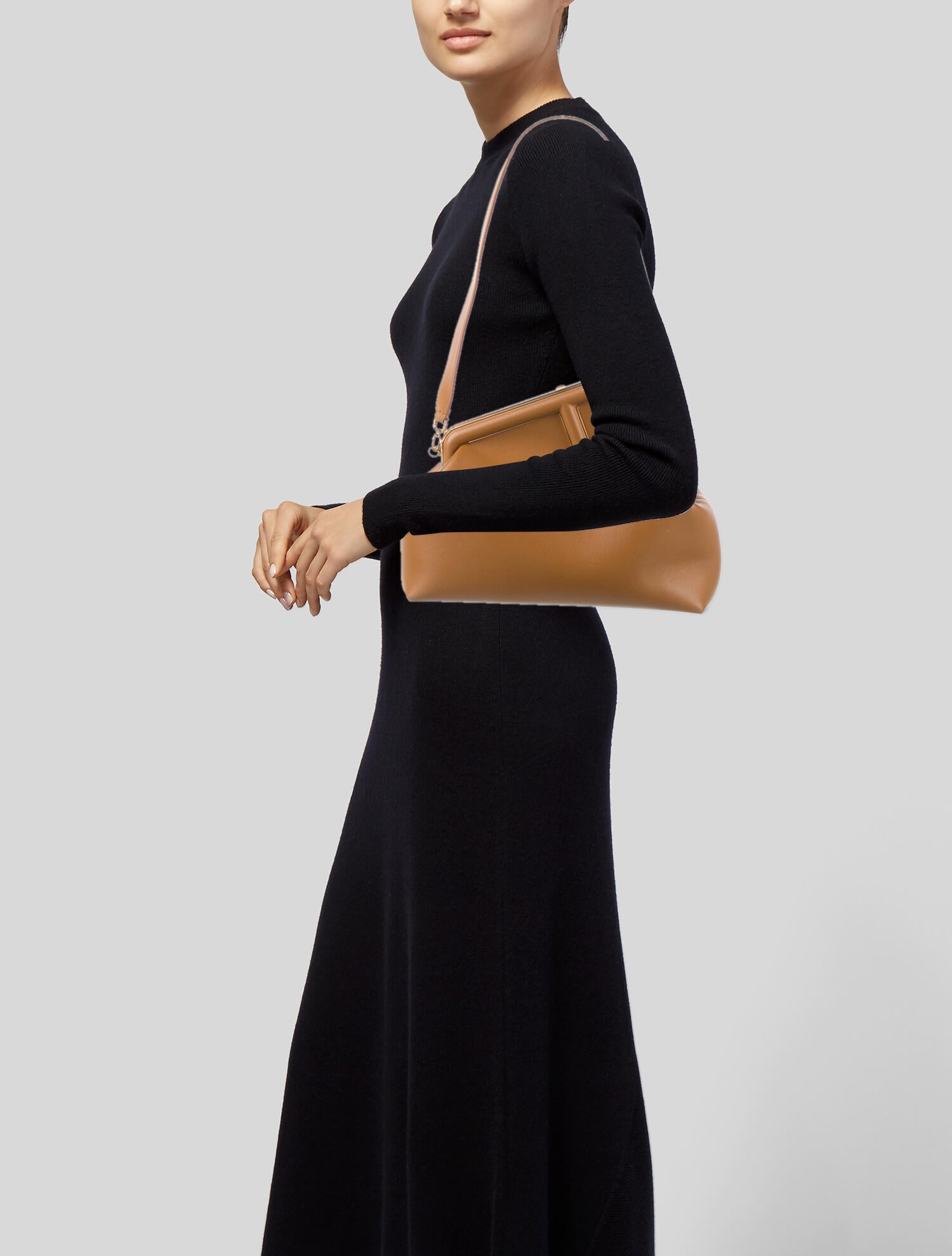 Fendi First Medium Karligraphy Bag - Neutrals Clutches, Handbags ...