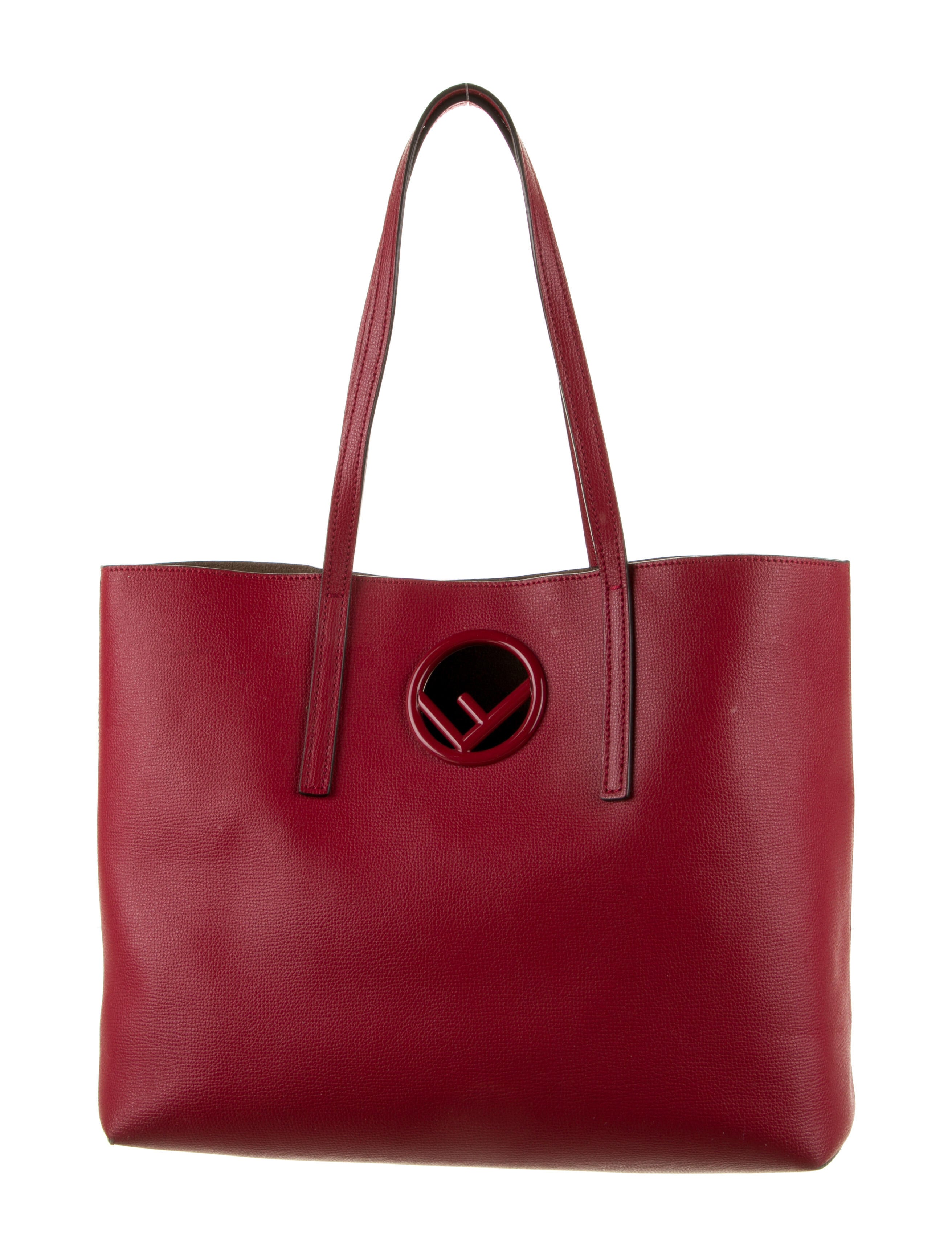 Fendi F is Fendi Leather Shopping Tote - Red Totes, Handbags ...