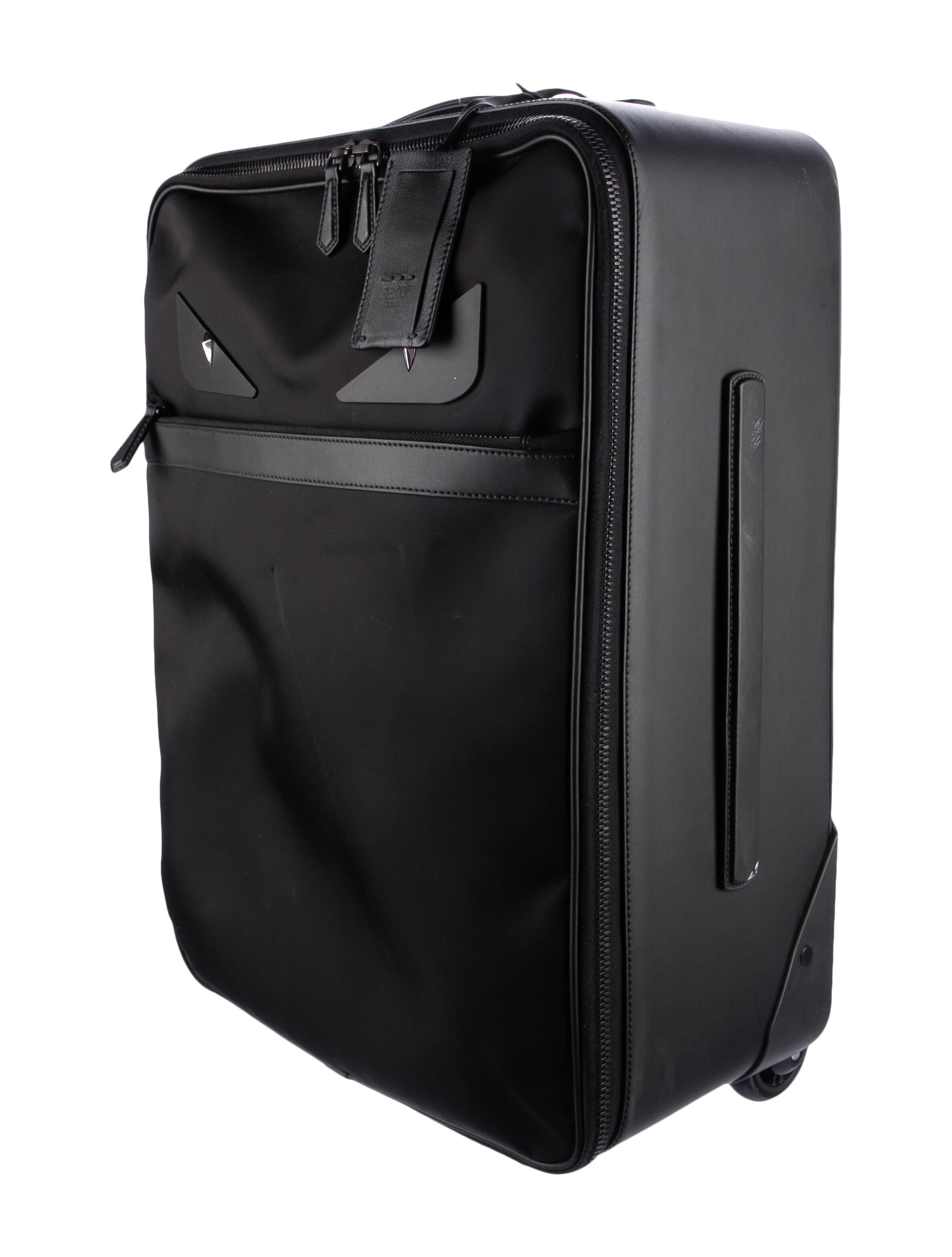 Fendi Monster Trolley Suitcase - Black Luggage and Travel, Handbags ...