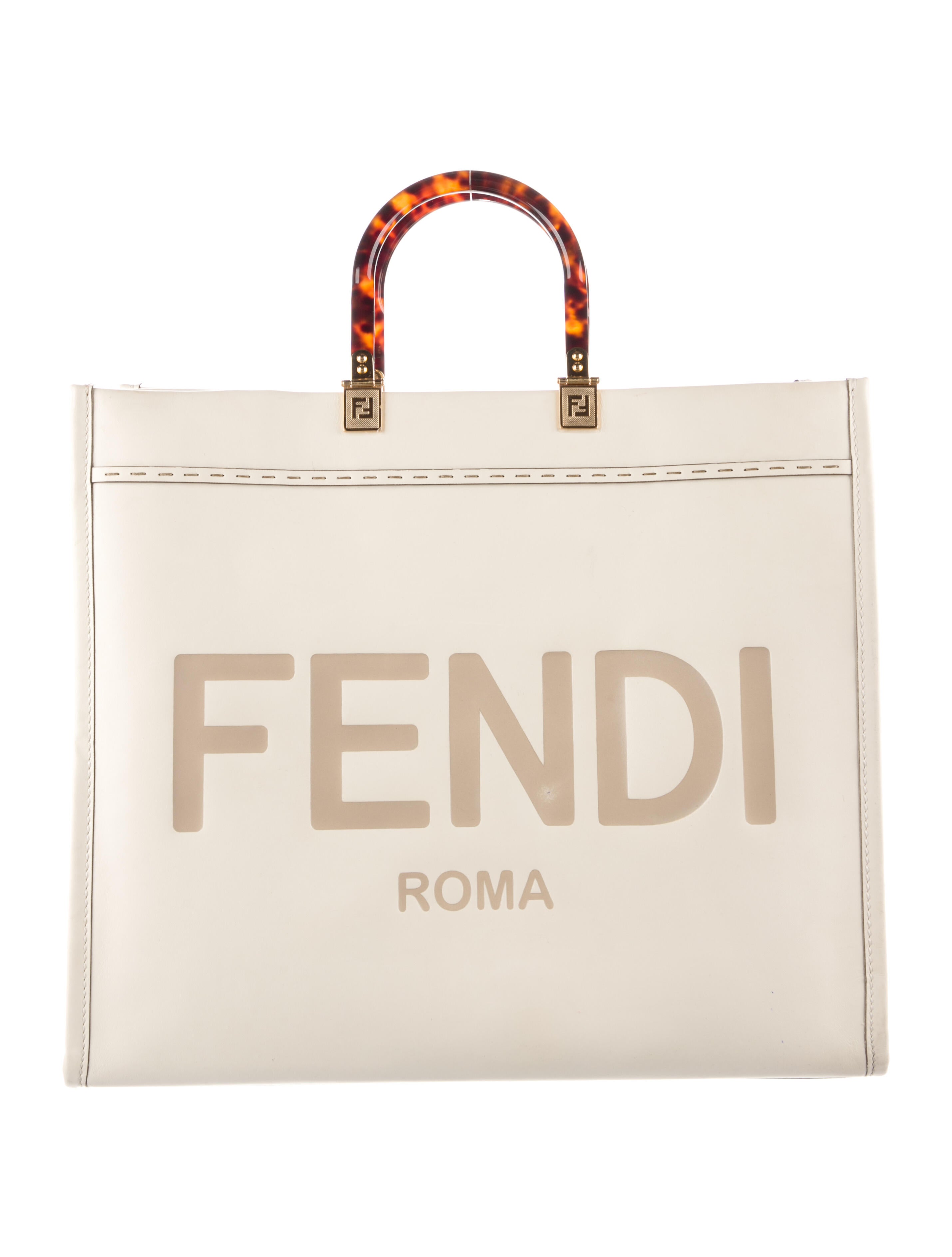Fendi Sunshine Shopper Tote - Neutrals Totes, Handbags - FEN233495 ...