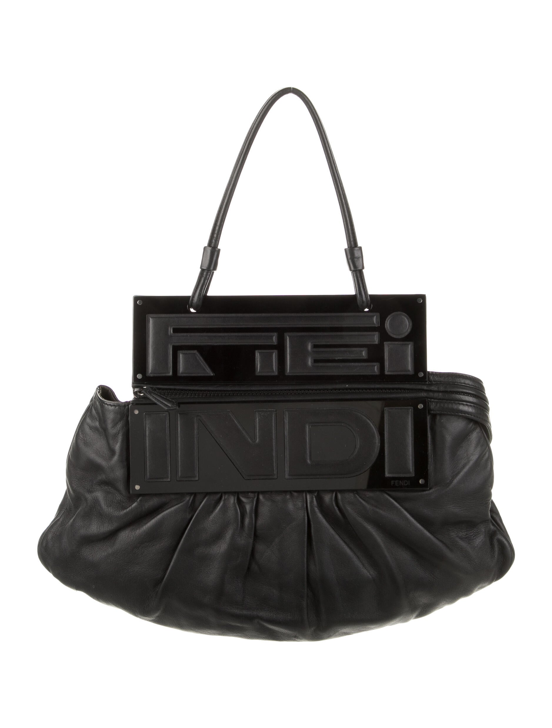 Fendi Woven Leather Baguette - Black Shoulder Bags, Handbags - FEN86349 ...