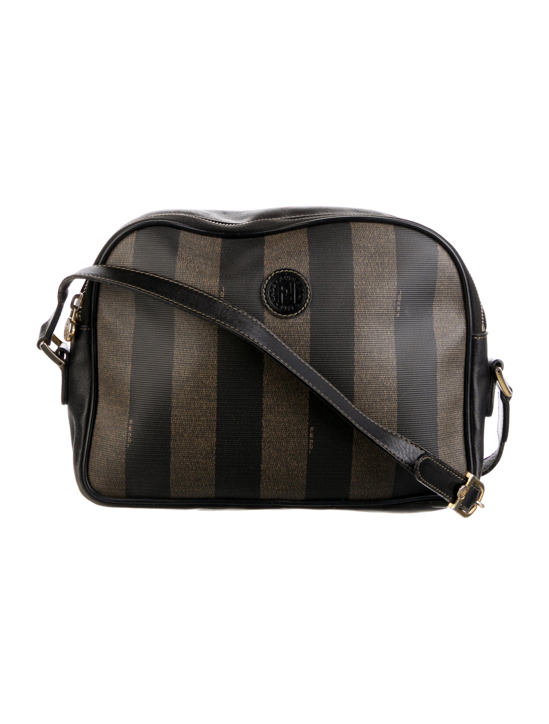 Fendi Vintage Embossed Crossbody - Black Crossbody Bags, Handbags ...