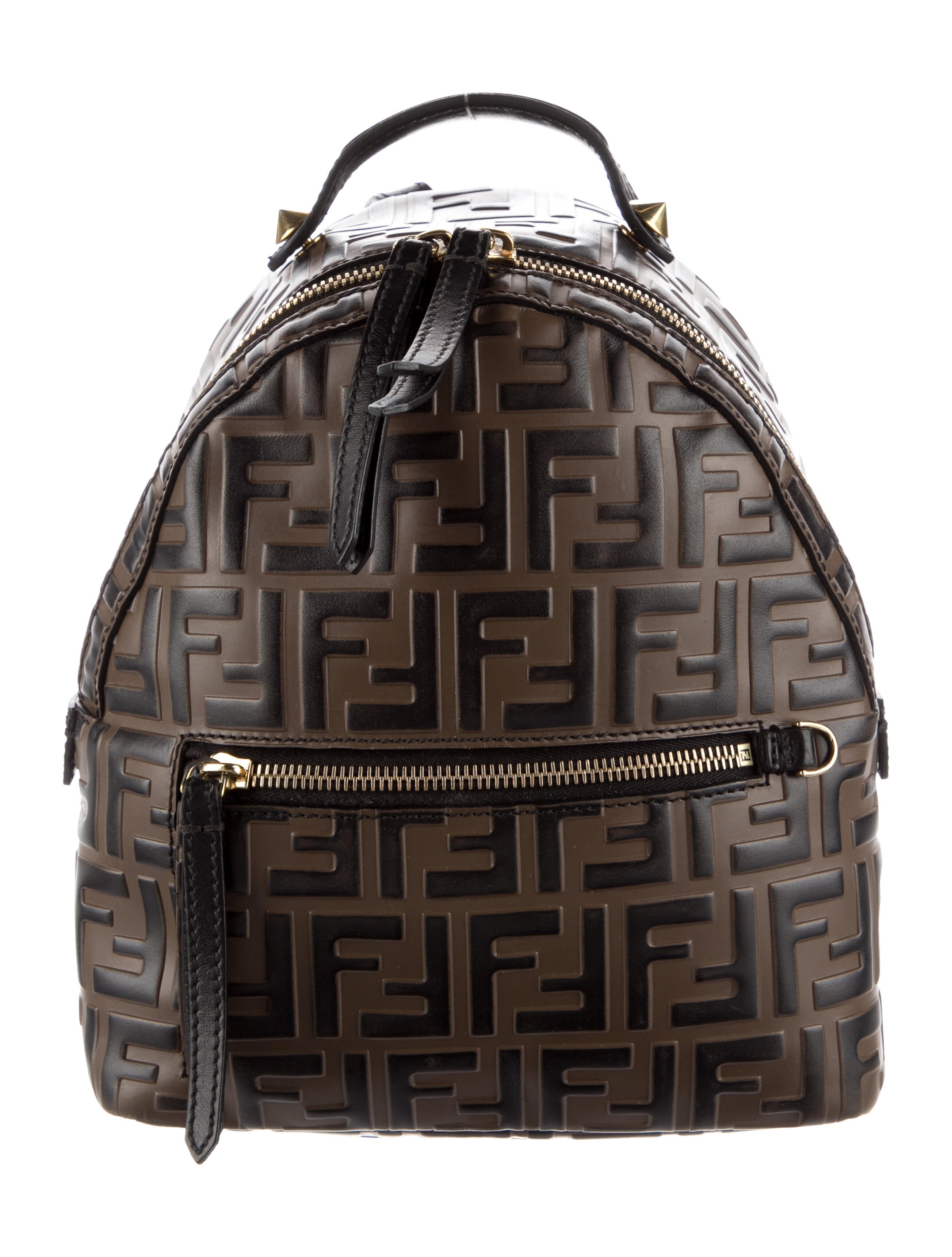 Fendi Pequin Sling Backpack - Brown Backpacks, Handbags - FEN238978 ...