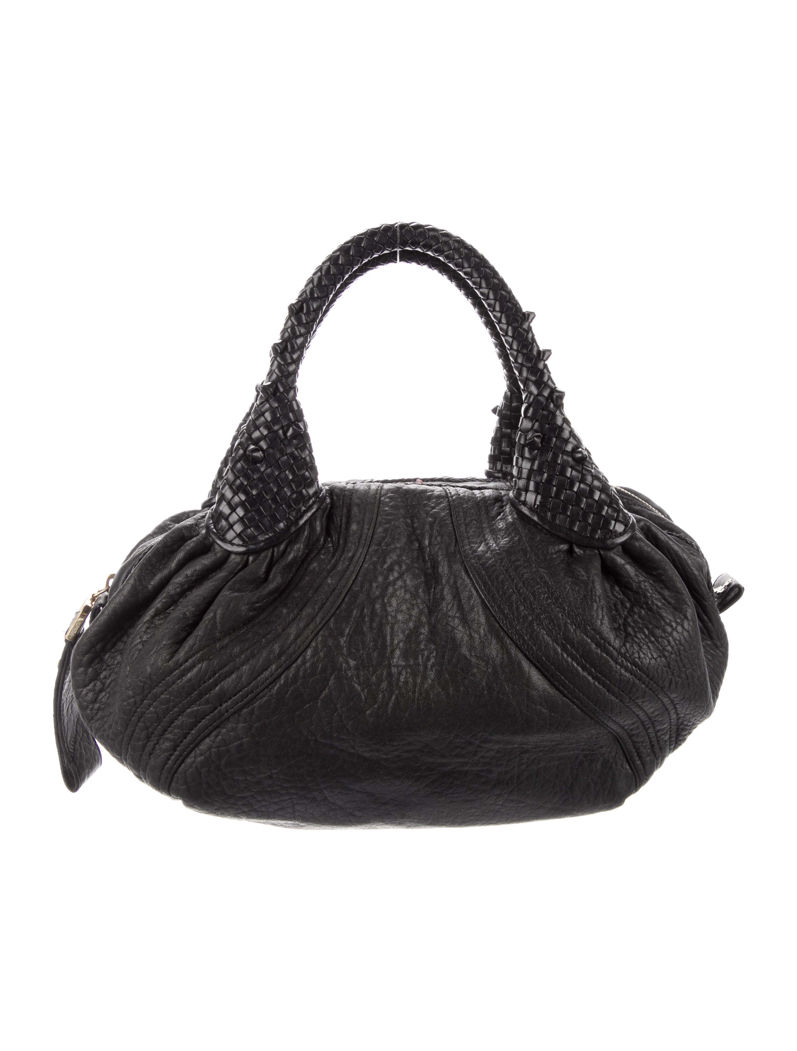 Fendi Leather Mini Spy Bag - Black Handle Bags, Handbags - FEN260658 ...