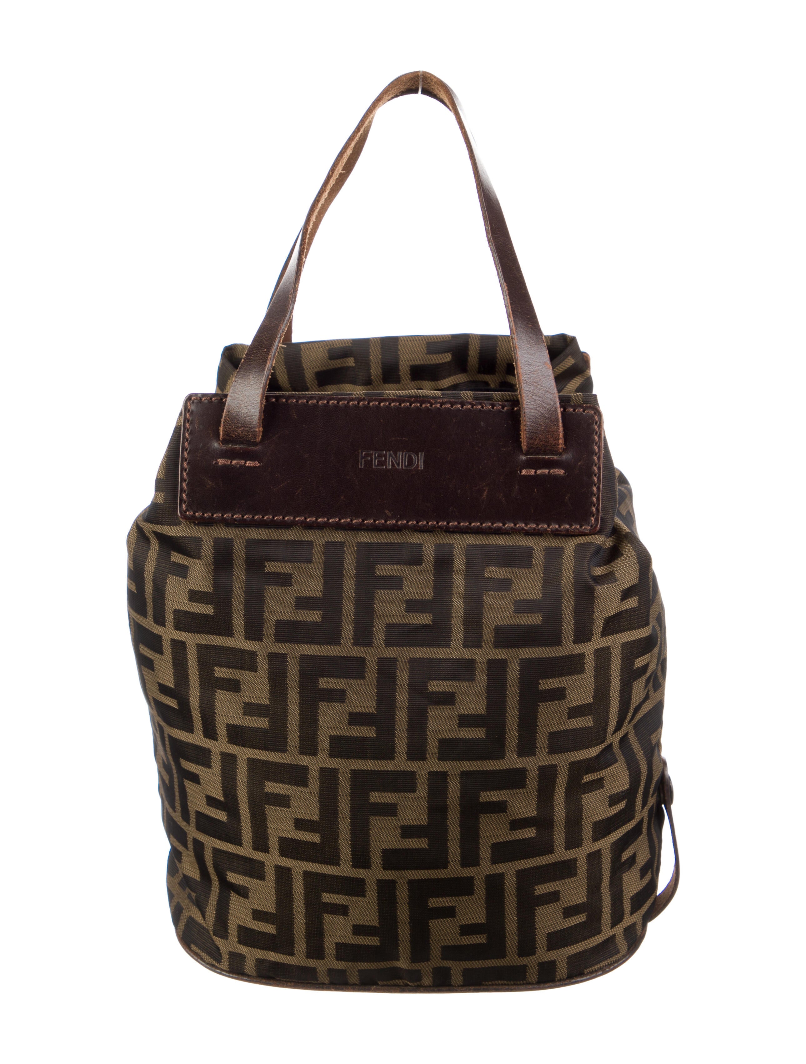 Fendi Suede & Leather Mini Bag - Brown Mini Bags, Handbags - FEN54734 ...