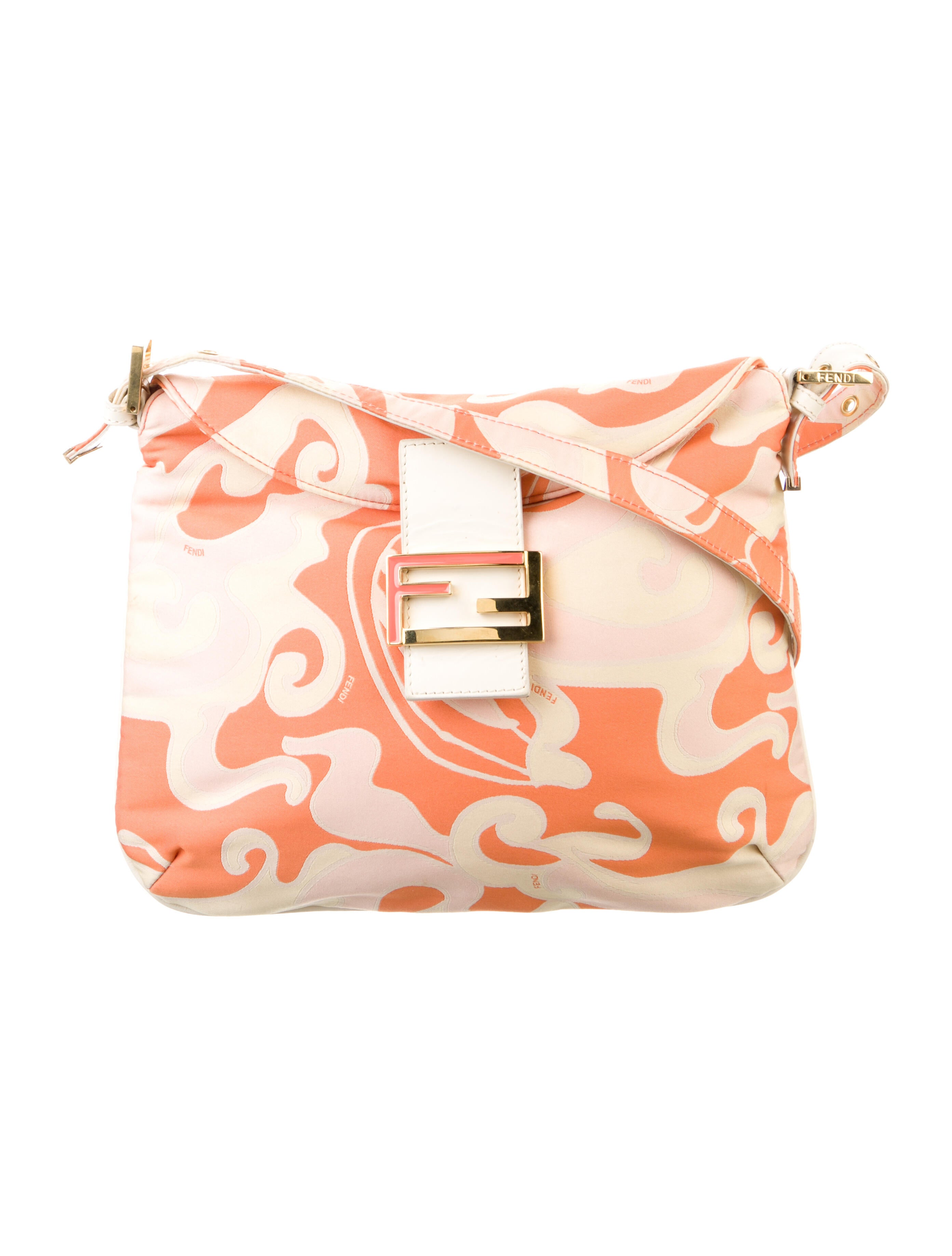 Fendi Psychedelic Swirl Bag - Orange Shoulder Bags, Handbags ...
