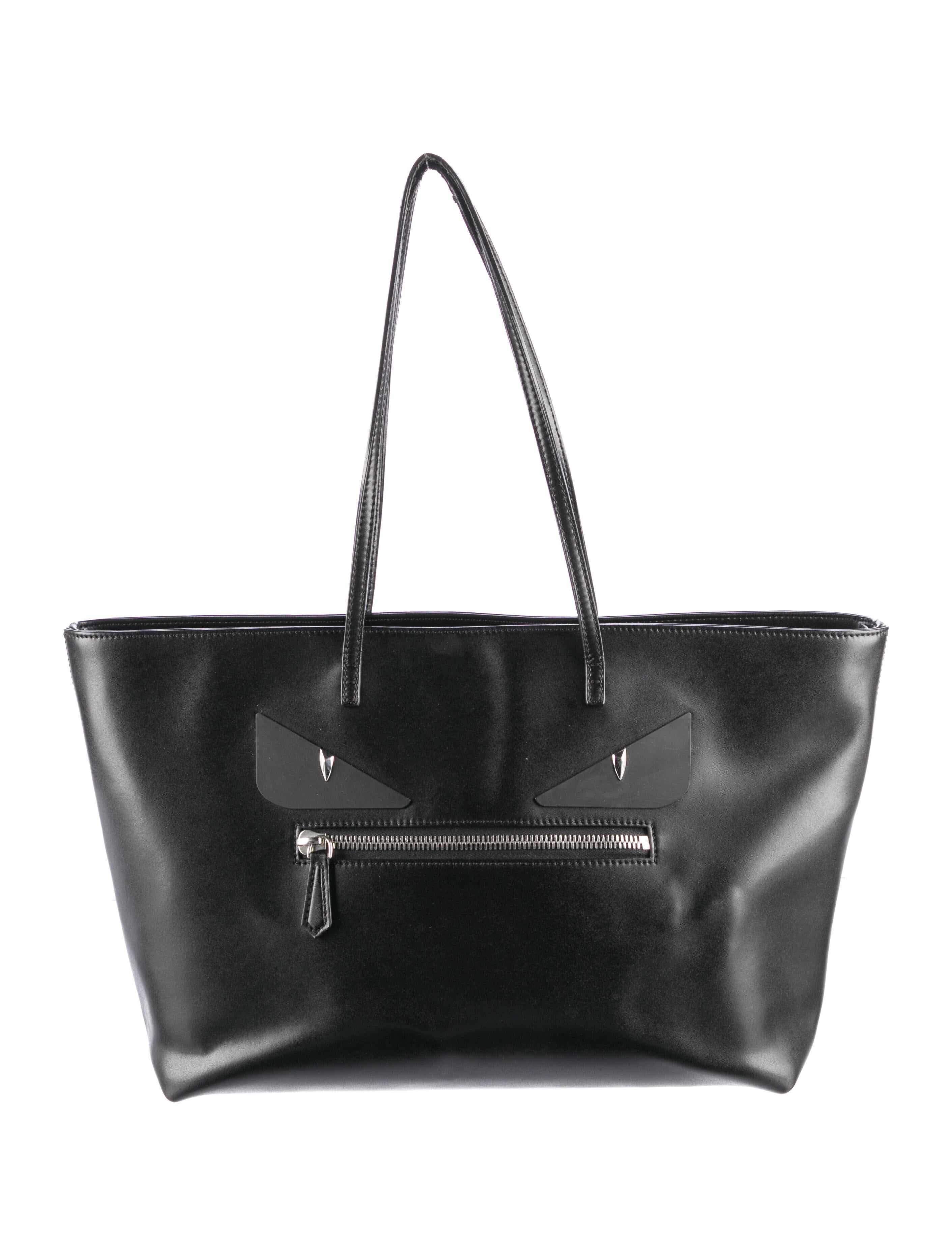Fendi Medium Monster Roll Tote - Black Totes, Handbags - FEN263038 ...