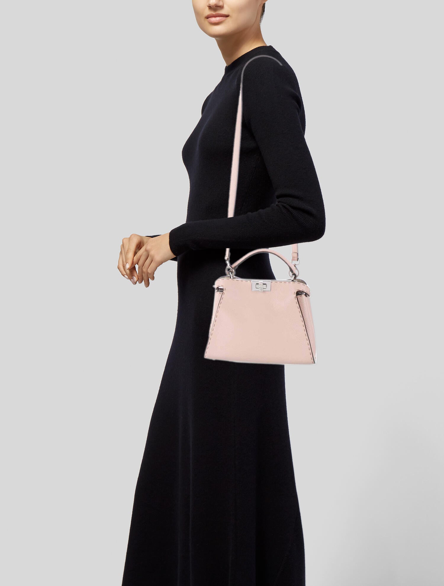 Fendi Selleria Small Peekaboo ISeeU Bag - Pink Handle Bags, Handbags ...